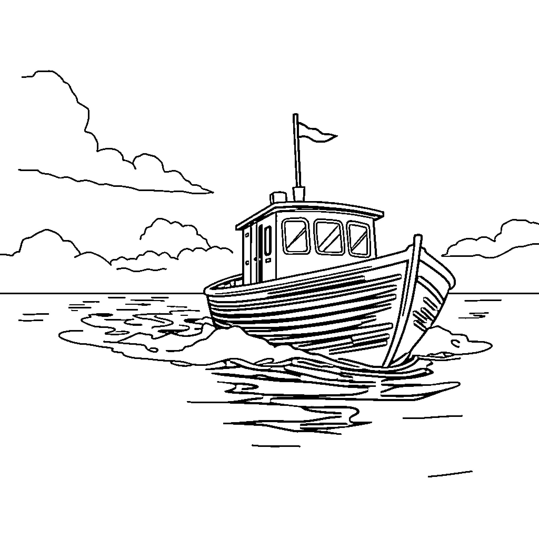 Best Boat Coloring Pages (Free Printable PDF)