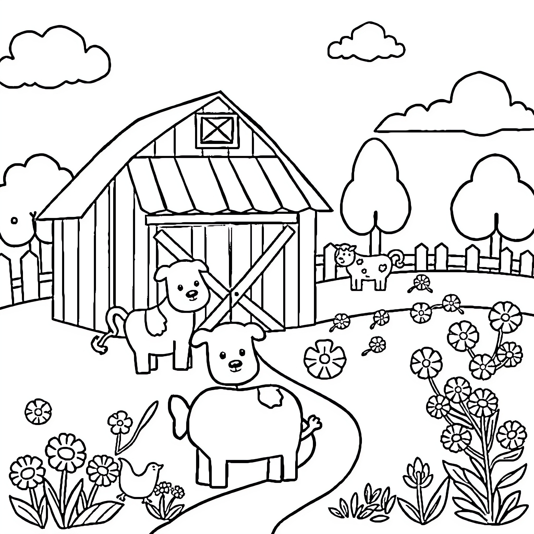 Best Farm Coloring Pages (Free Printable PDF)