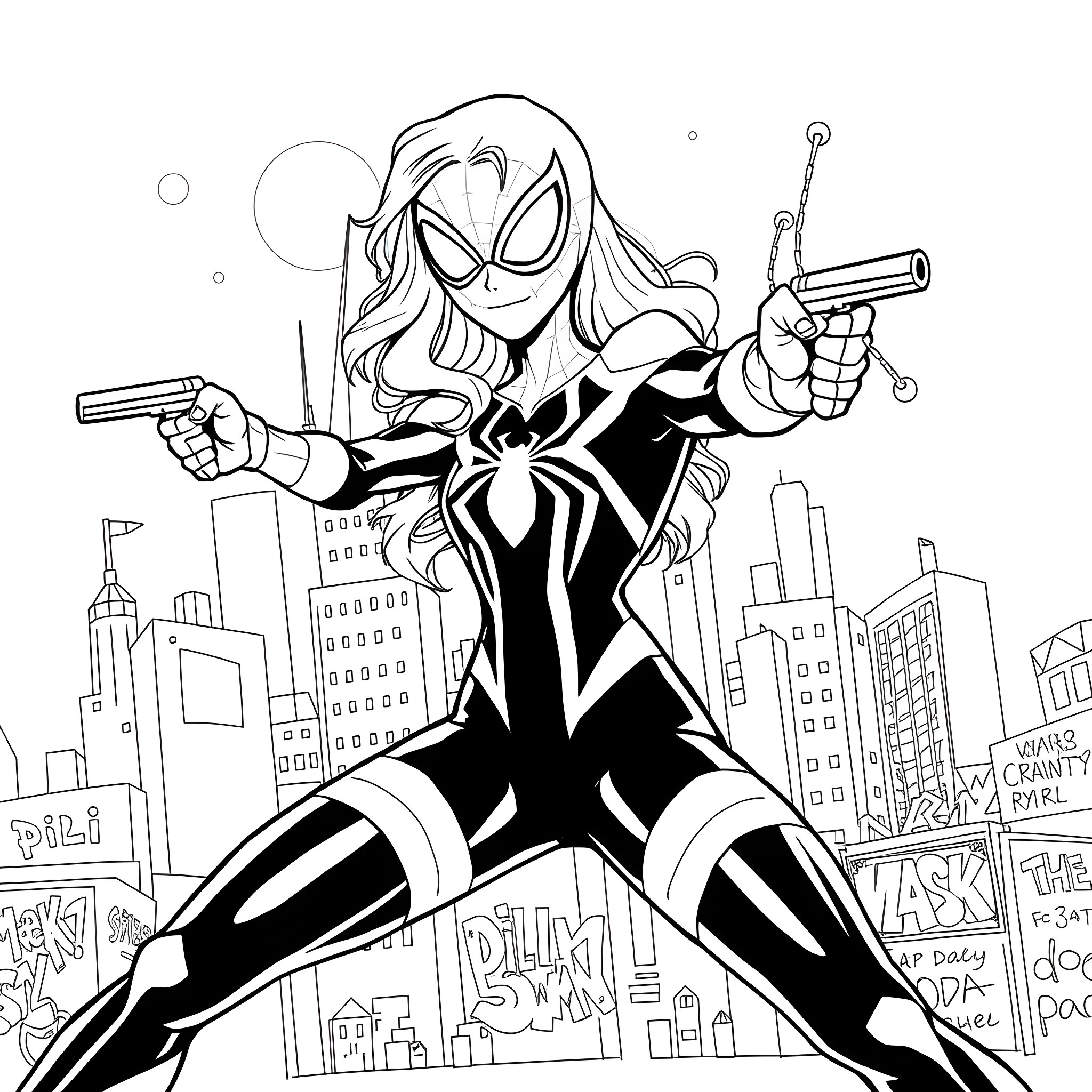 Best Spider Gwen Coloring Pages (Free Printable PDF)