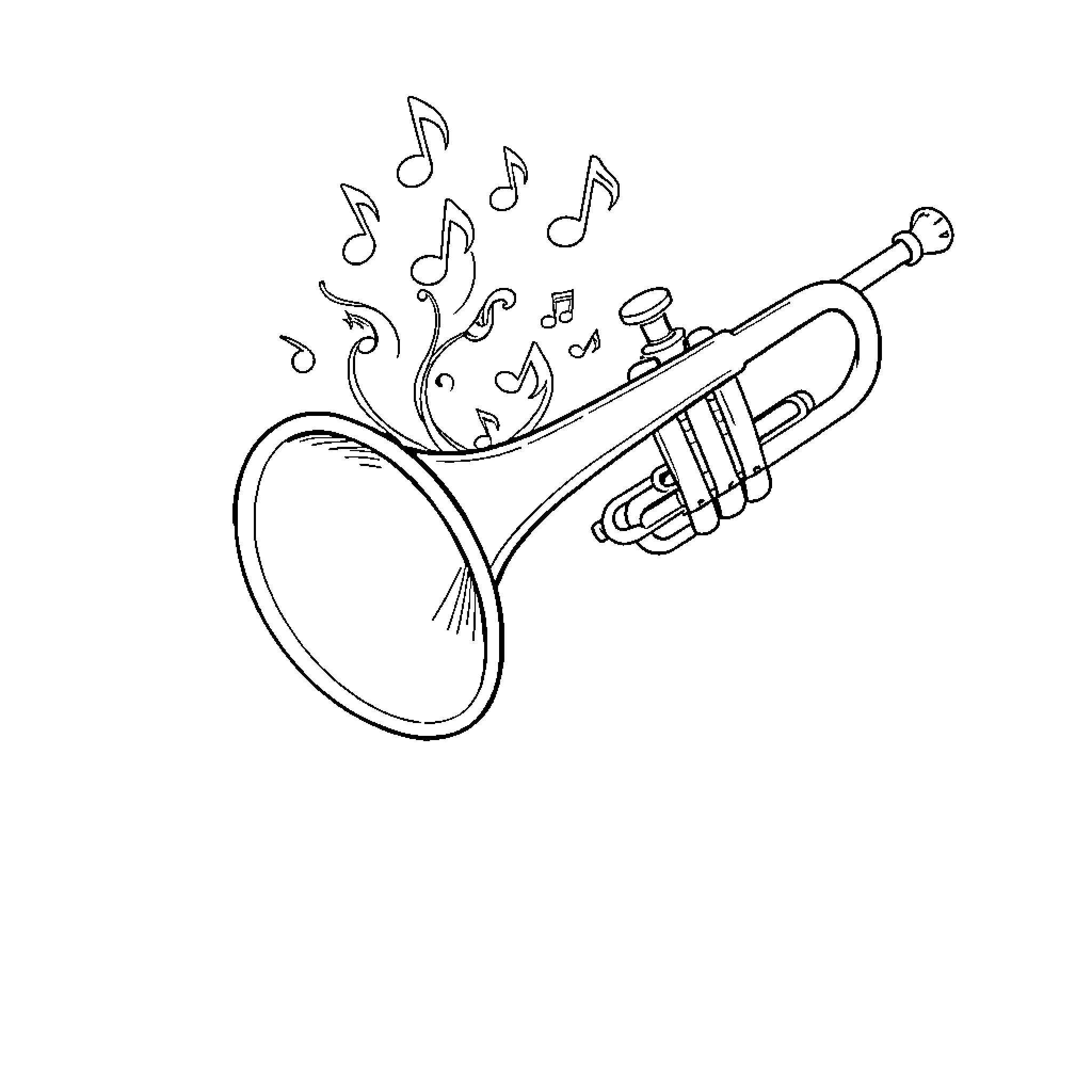 Best Trumpet Coloring Pages (Free Printable PDF)
