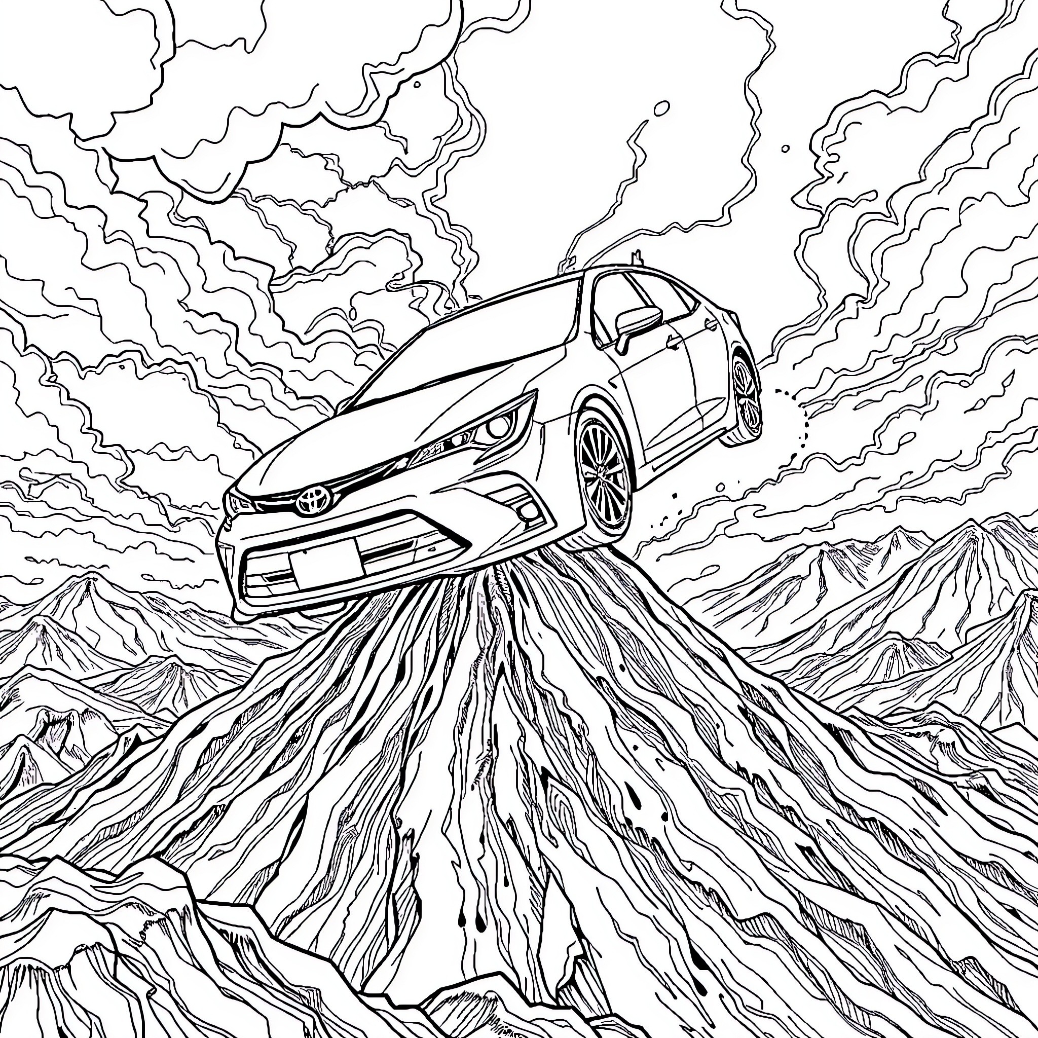 Best Toyota Corolla Coloring Pages (Free Printable PDF)