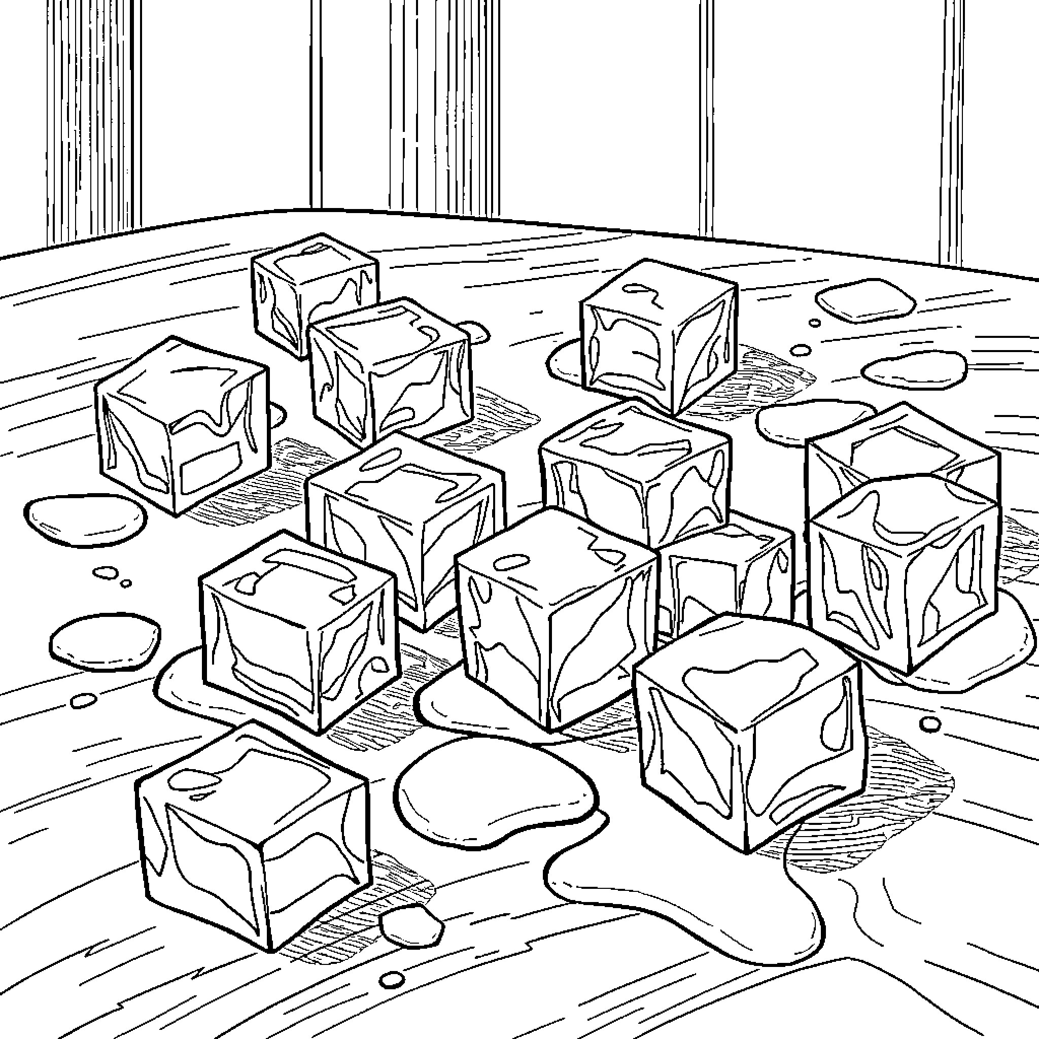 Best Ice Cube Coloring Pages (Free Printable PDF)