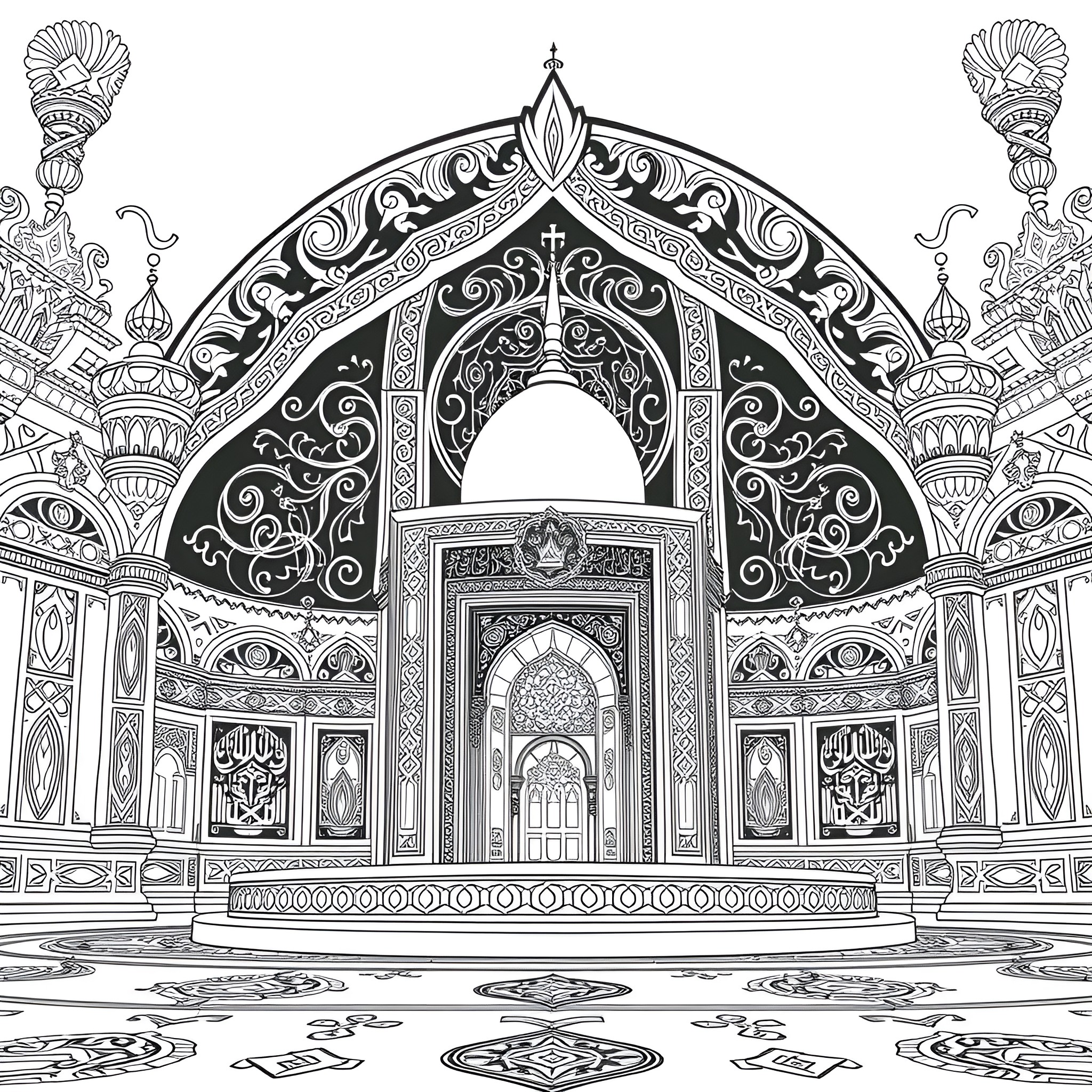 60 Best Mosque Coloring Pages (Free Printable PDFs)