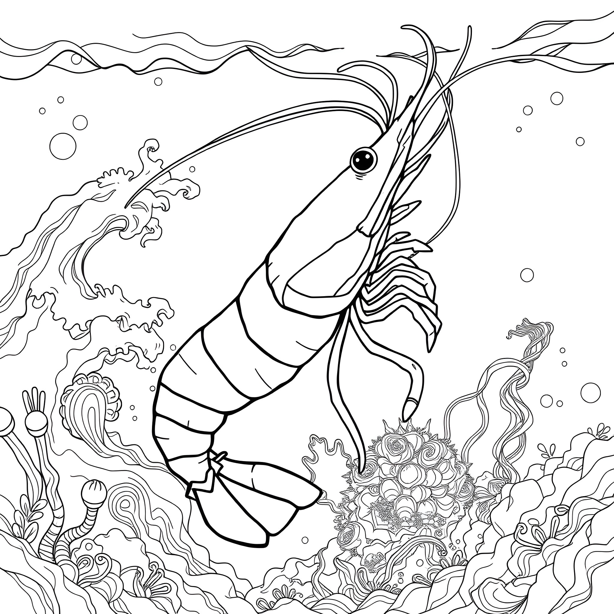 Best Shrimp Coloring Pages (Free Printable PDF)