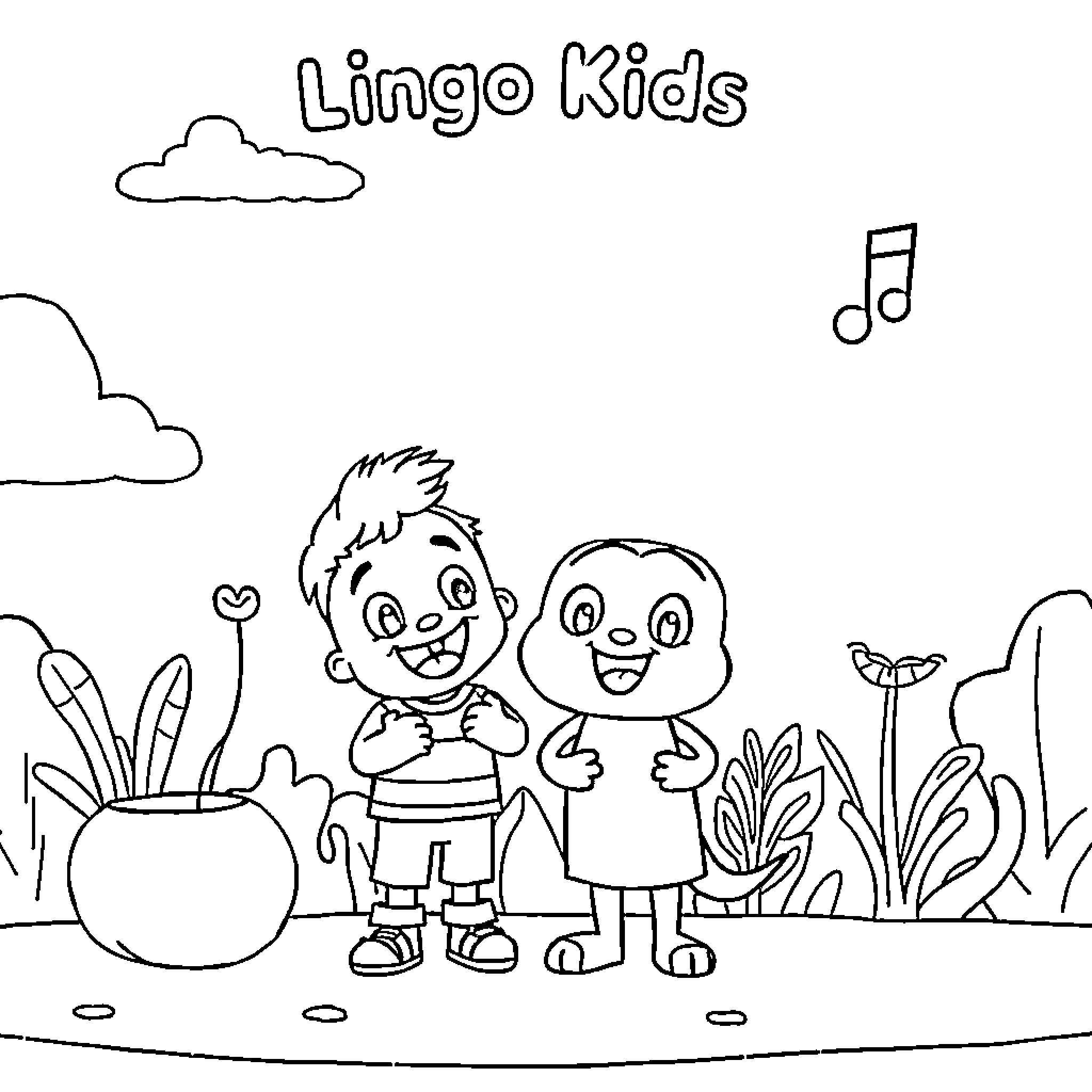 Best Lingo Kids Coloring Pages (Free Printable PDF)
