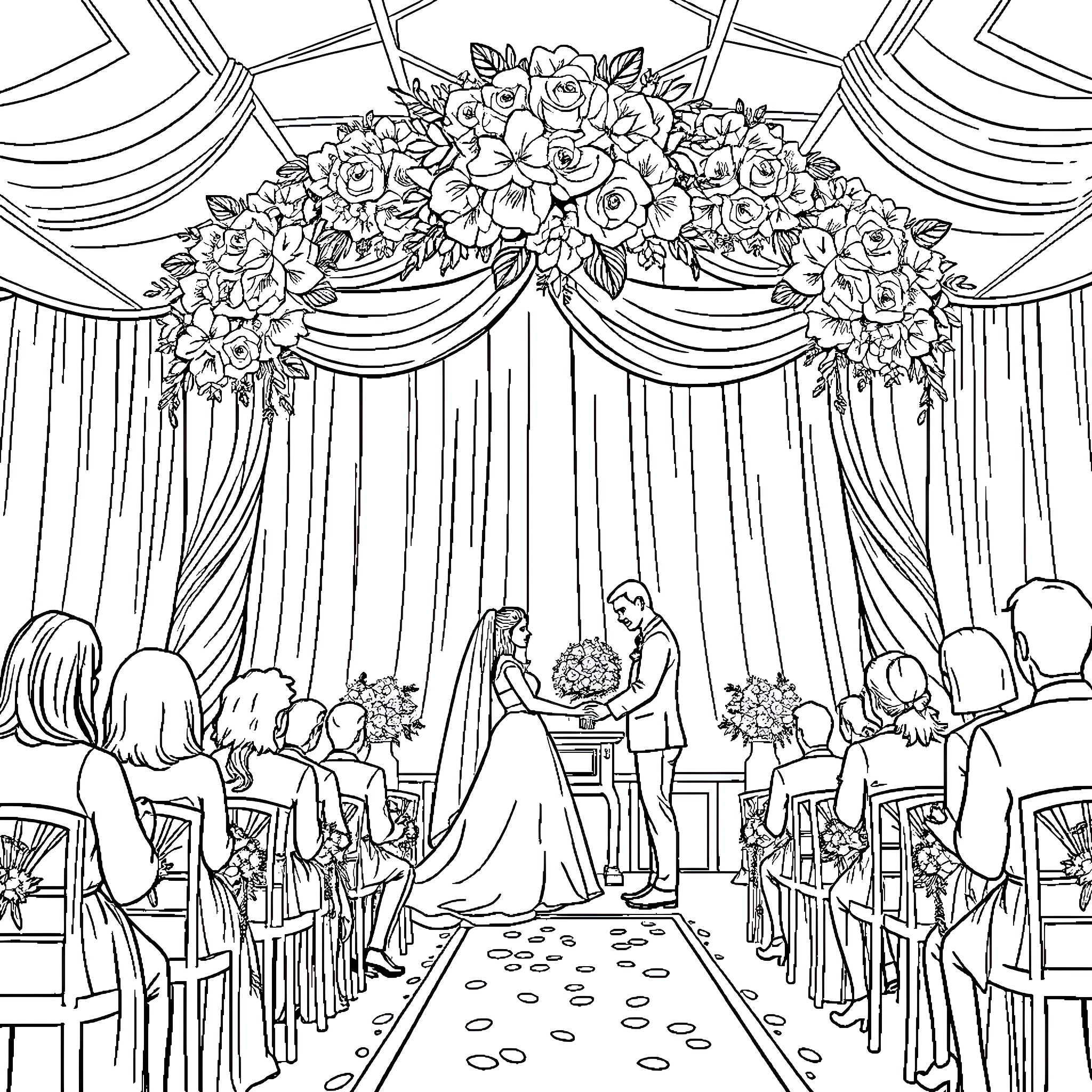Best Wedding Coloring Pages (Free Printable PDF)