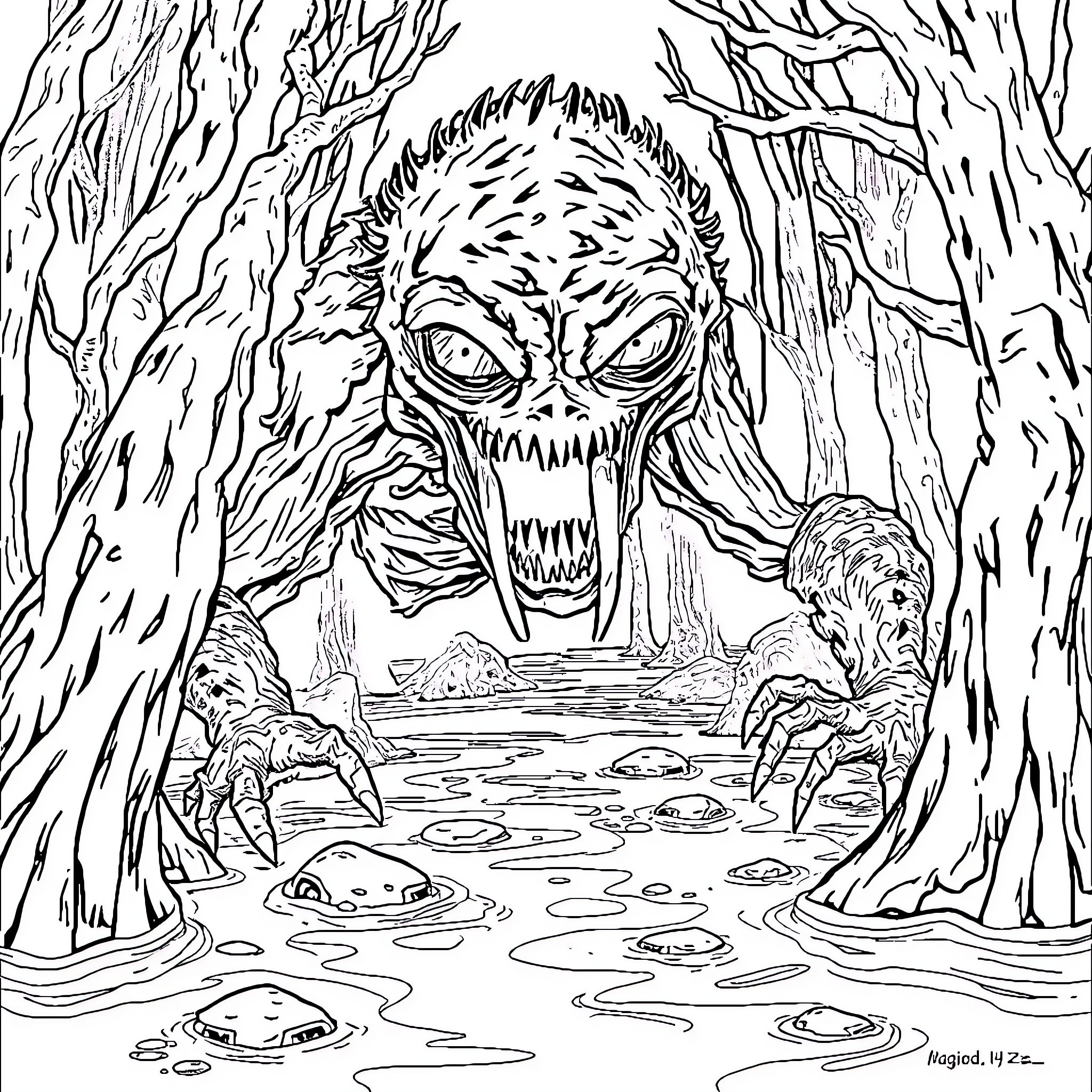 Best Swamp Monster Coloring Pages (Free Printable PDF)