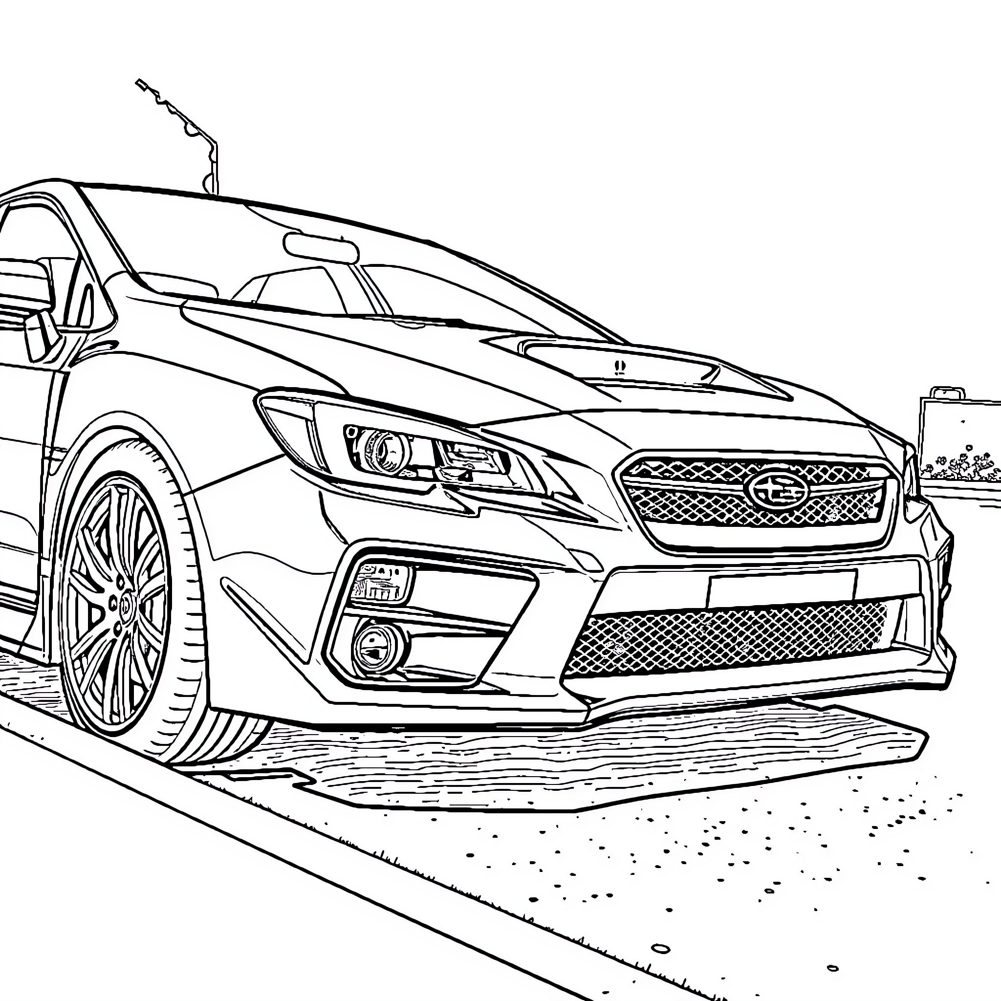 Best Subaru WRX Coloring Pages (Free Printable PDF)