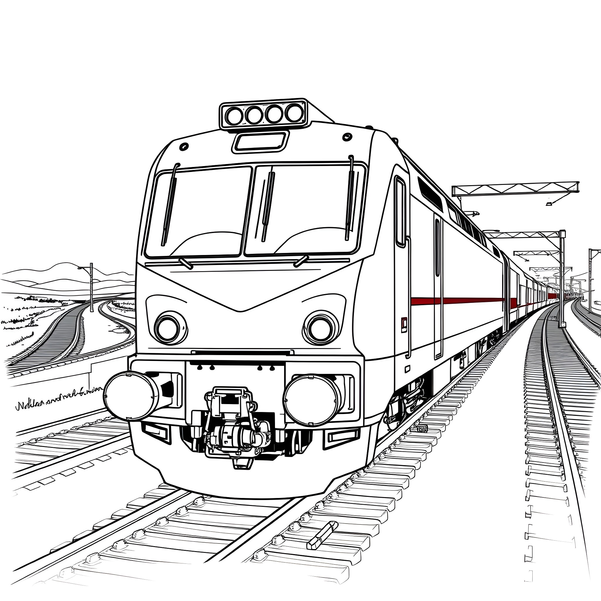 30 Best Locomotive Coloring Pages (Free Printable PDFs)