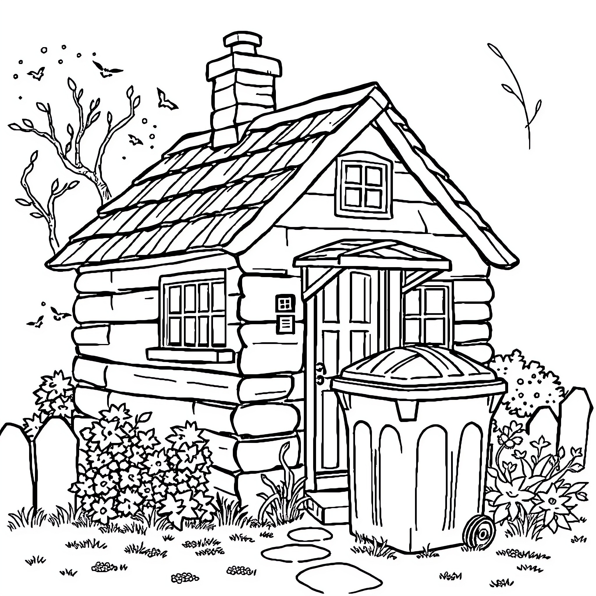 Best Cottage Coloring Pages (Free Printable PDF)