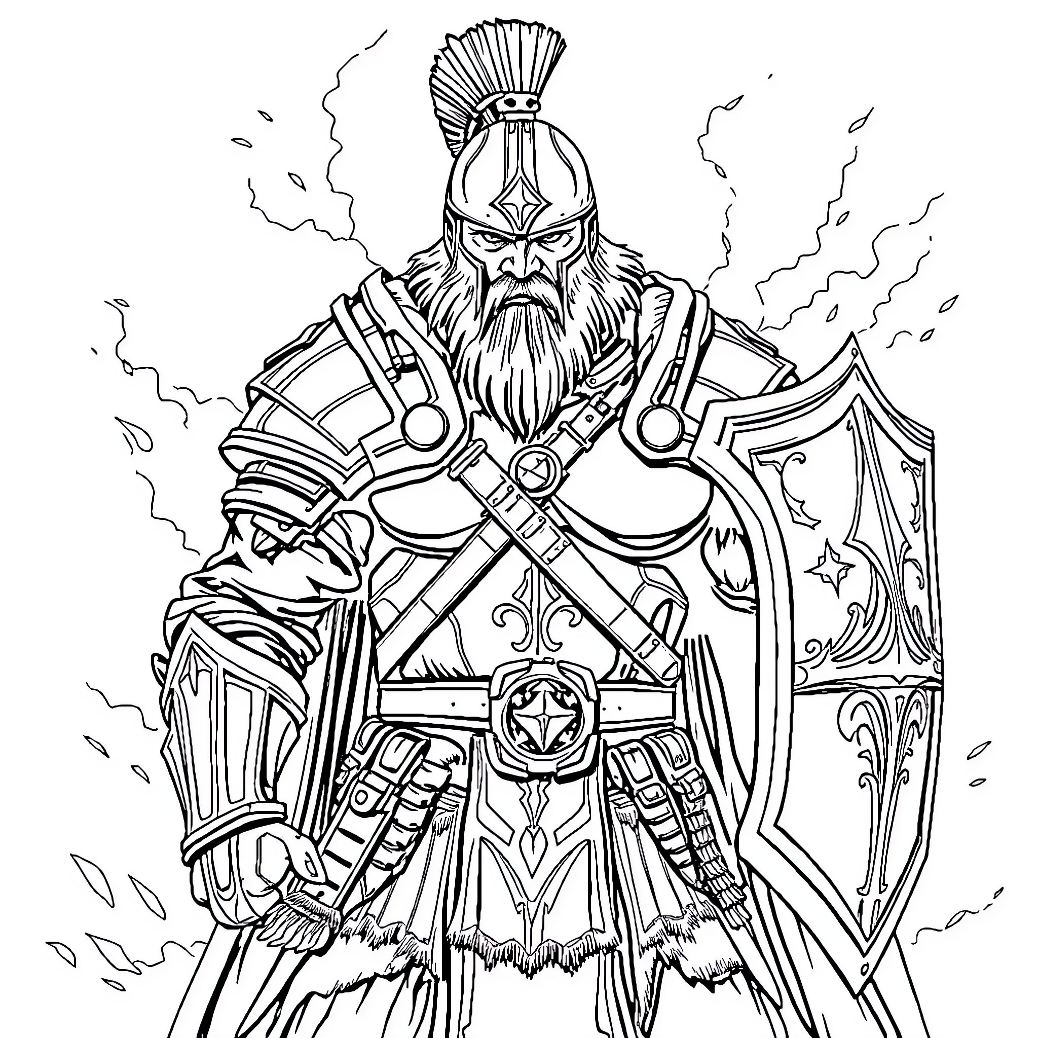 Best Warrior Coloring Pages (Free Printable PDF)