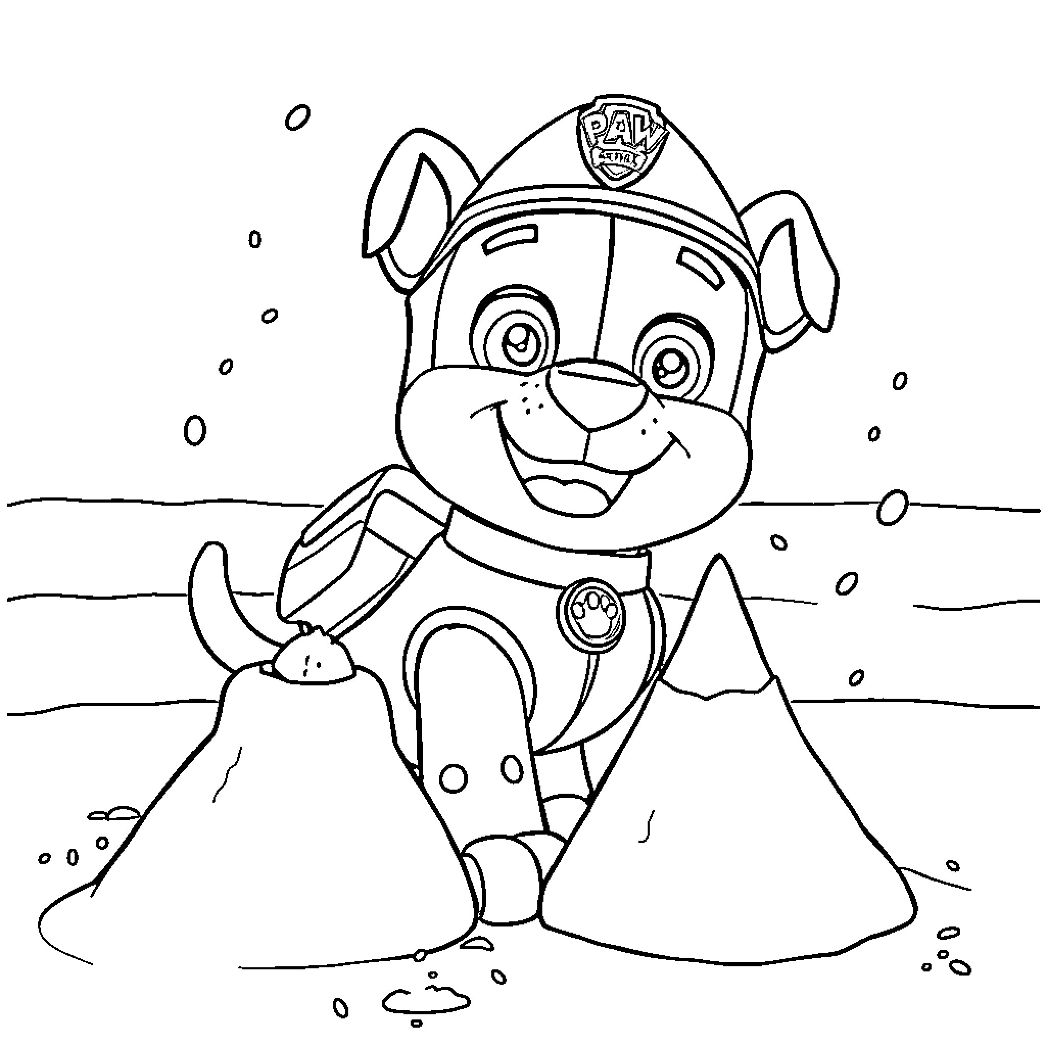 Best Rubble Coloring Pages (Free Printable PDF)