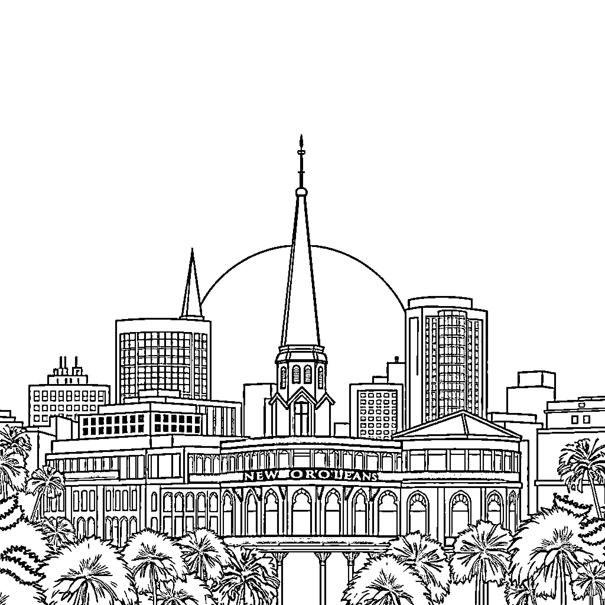 Best Skyline Coloring Pages (Free Printable PDF)