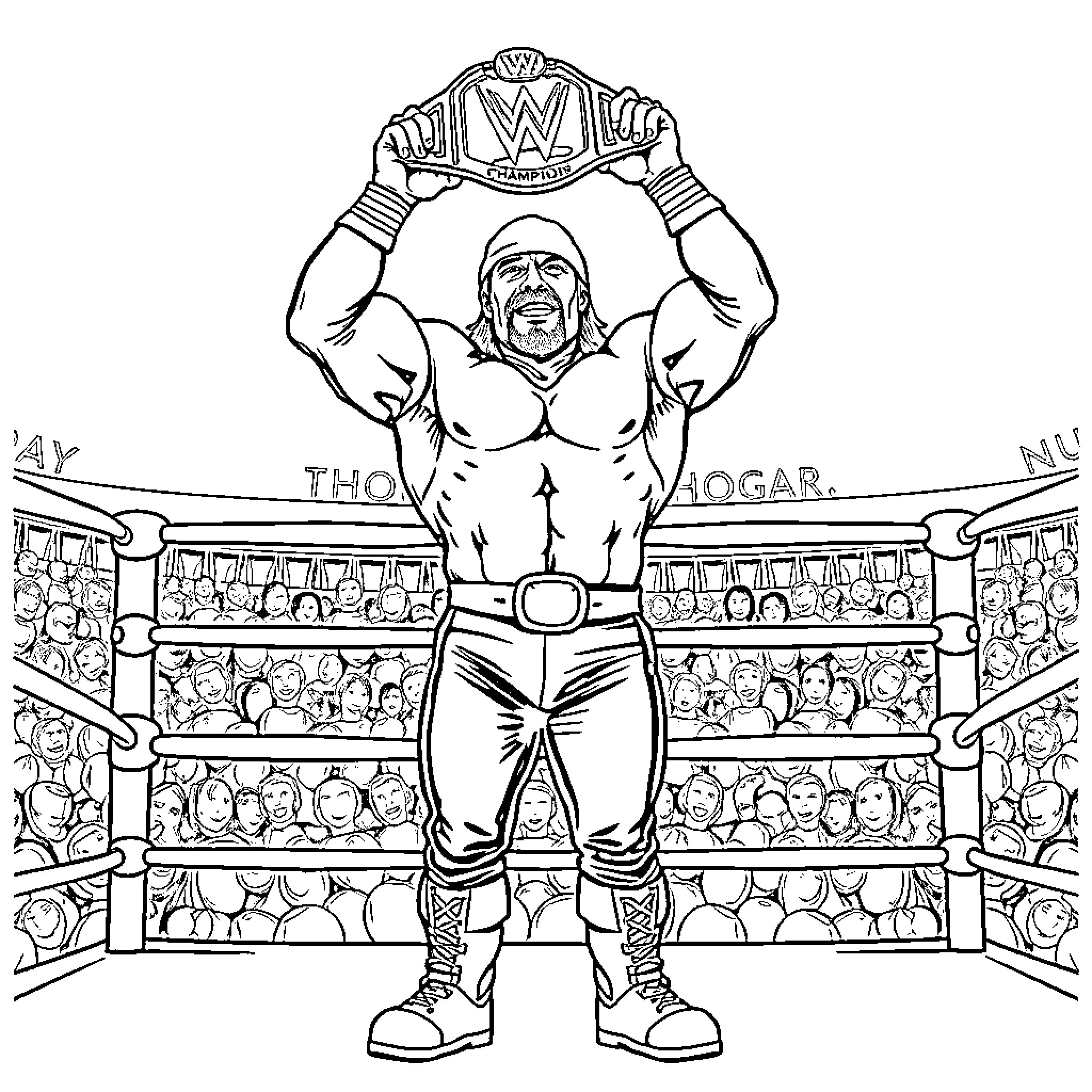 Best Hulk Hogan Coloring Pages (Free Printable PDF)