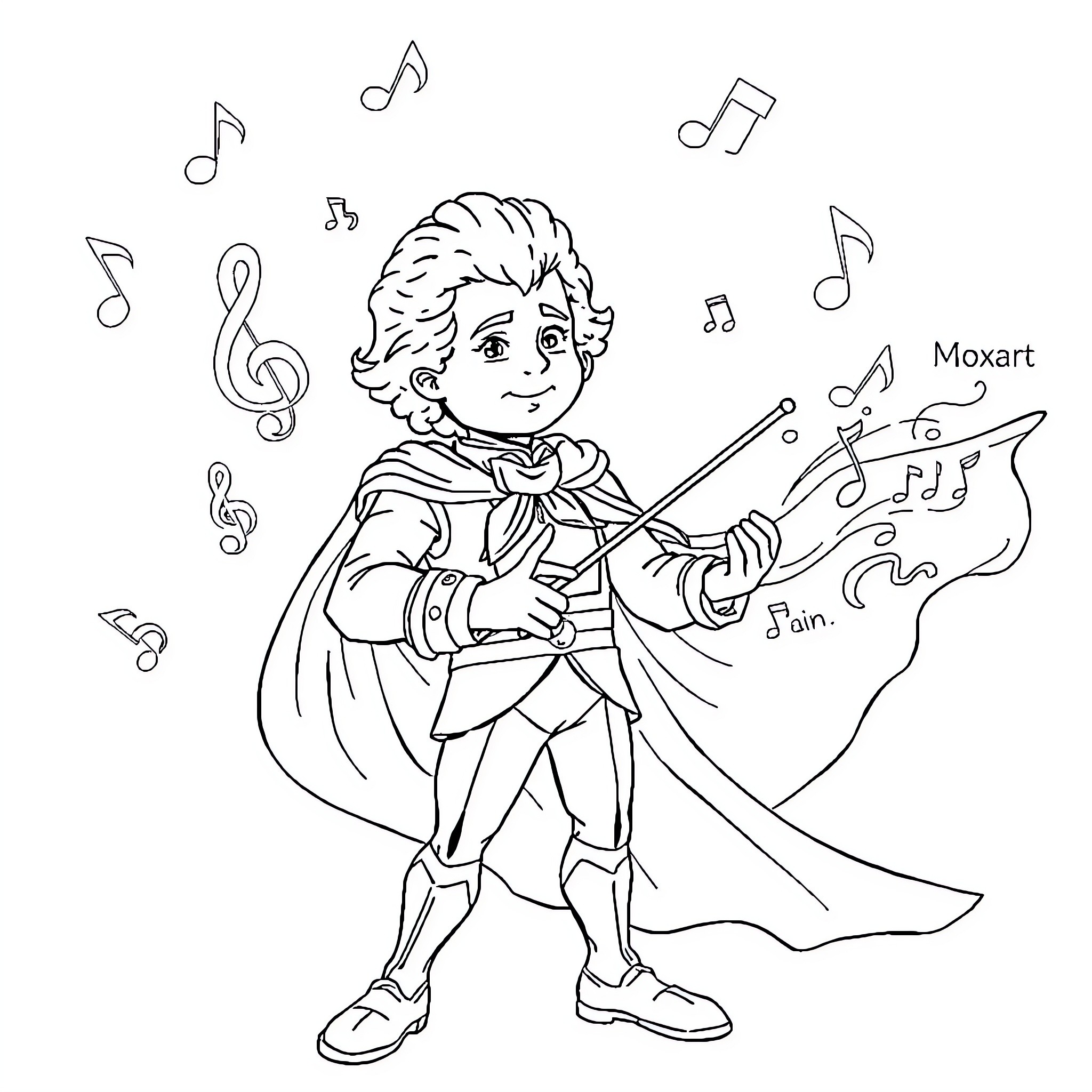 Best Mozart Coloring Pages (Free Printable PDF)