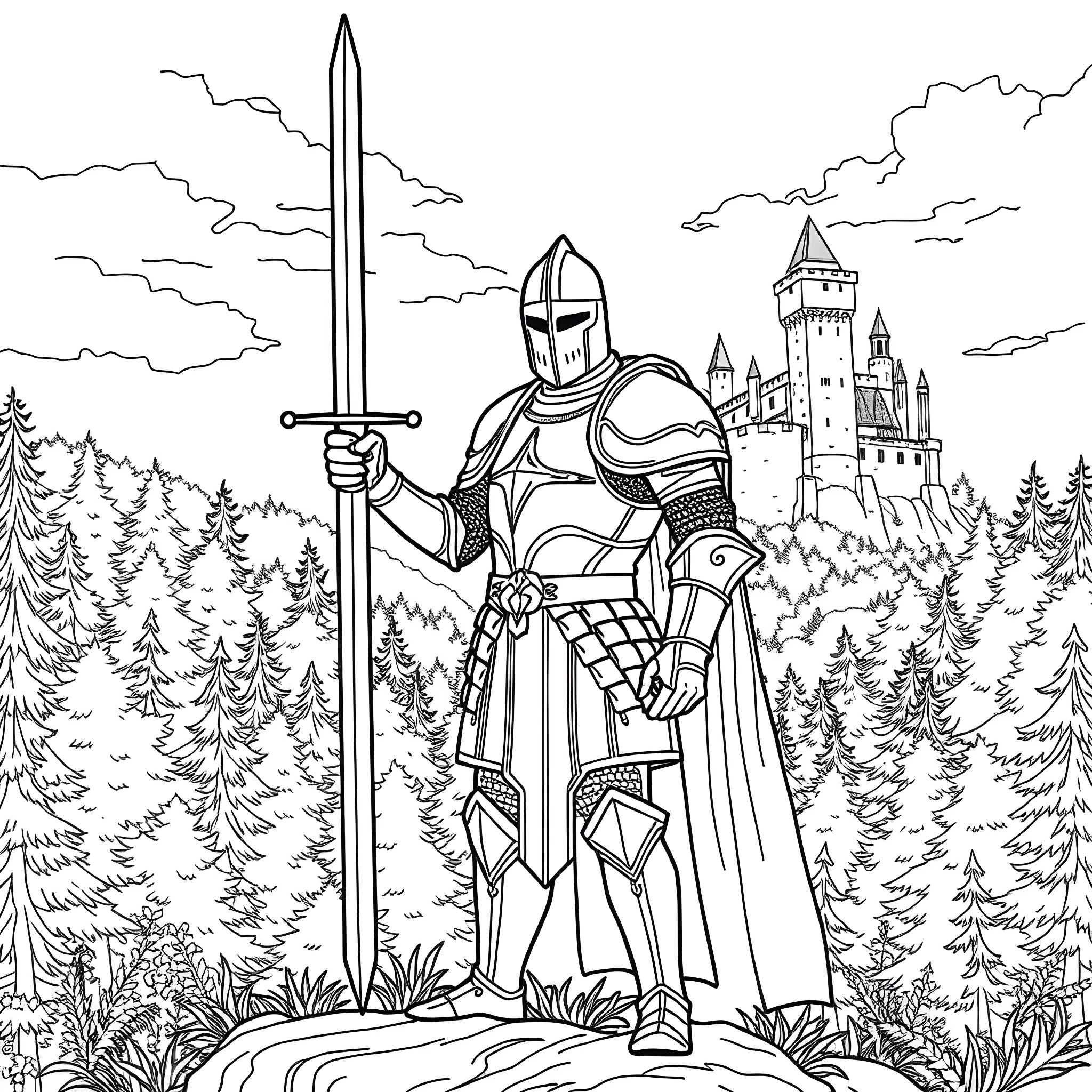 137 Best Knight Coloring Pages (Free Printable PDFs)