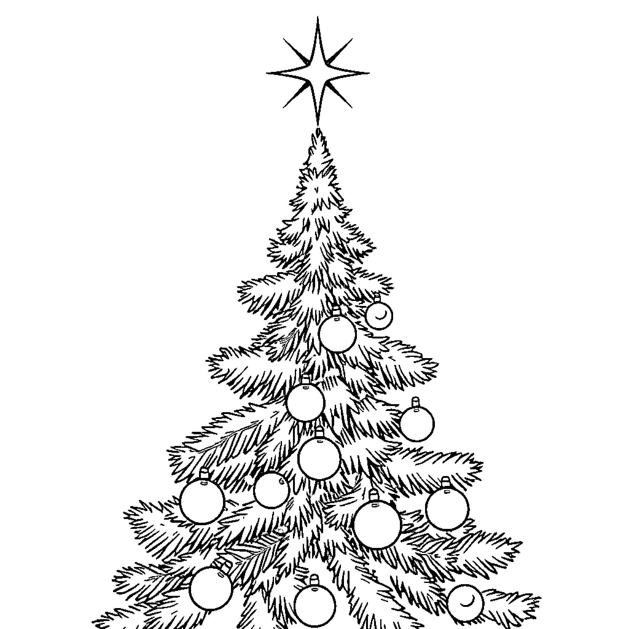 Best Christmas Tree Star Coloring Pages (Free Printable PDF)