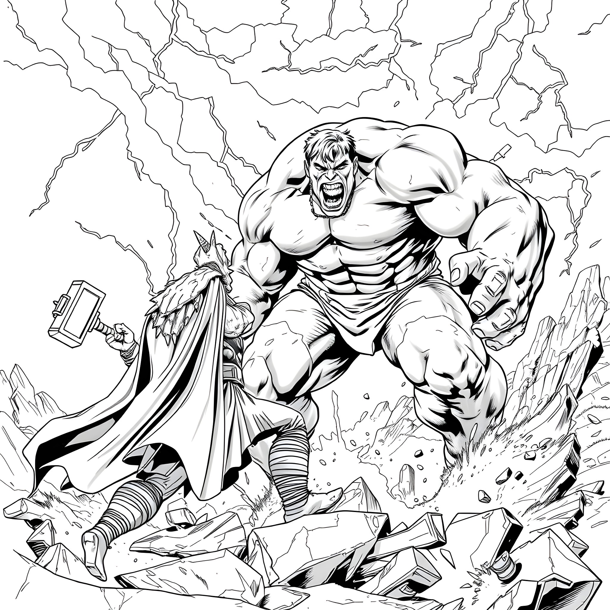 2 Best Thor Coloring Pages (Free Printable PDFs)