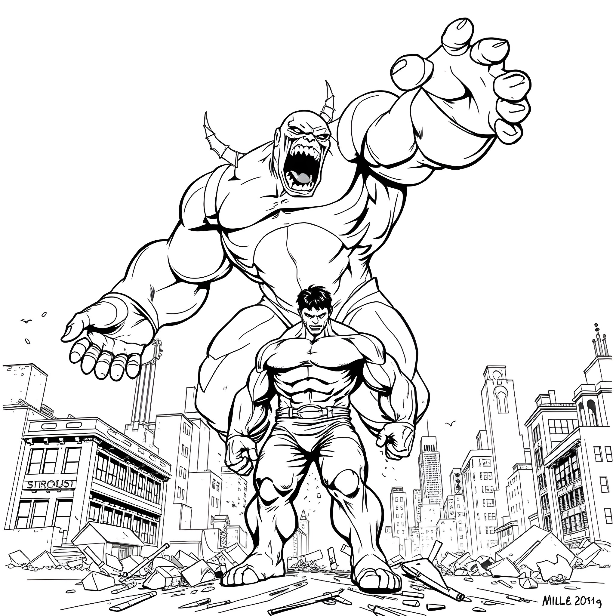 Best Abomination Coloring Pages (Free Printable PDF)