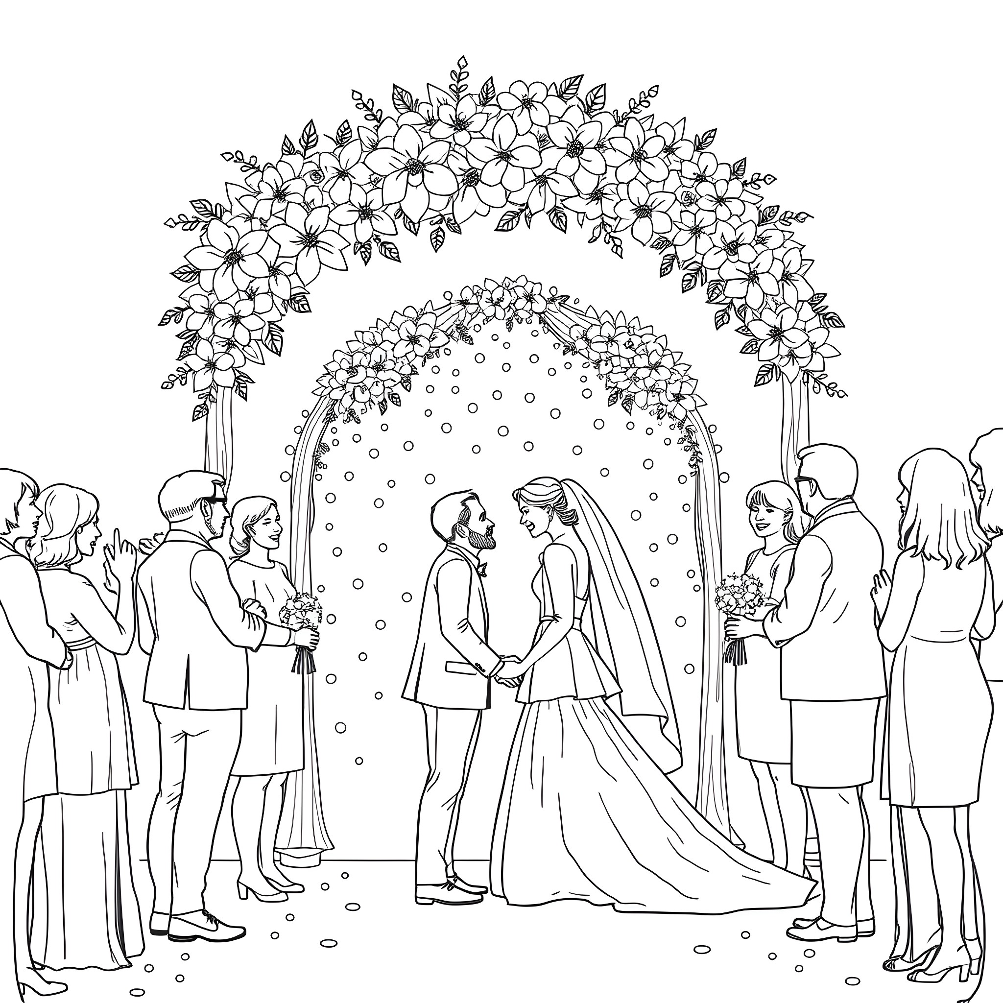 Best Wedding Coloring Pages (Free Printable PDF)
