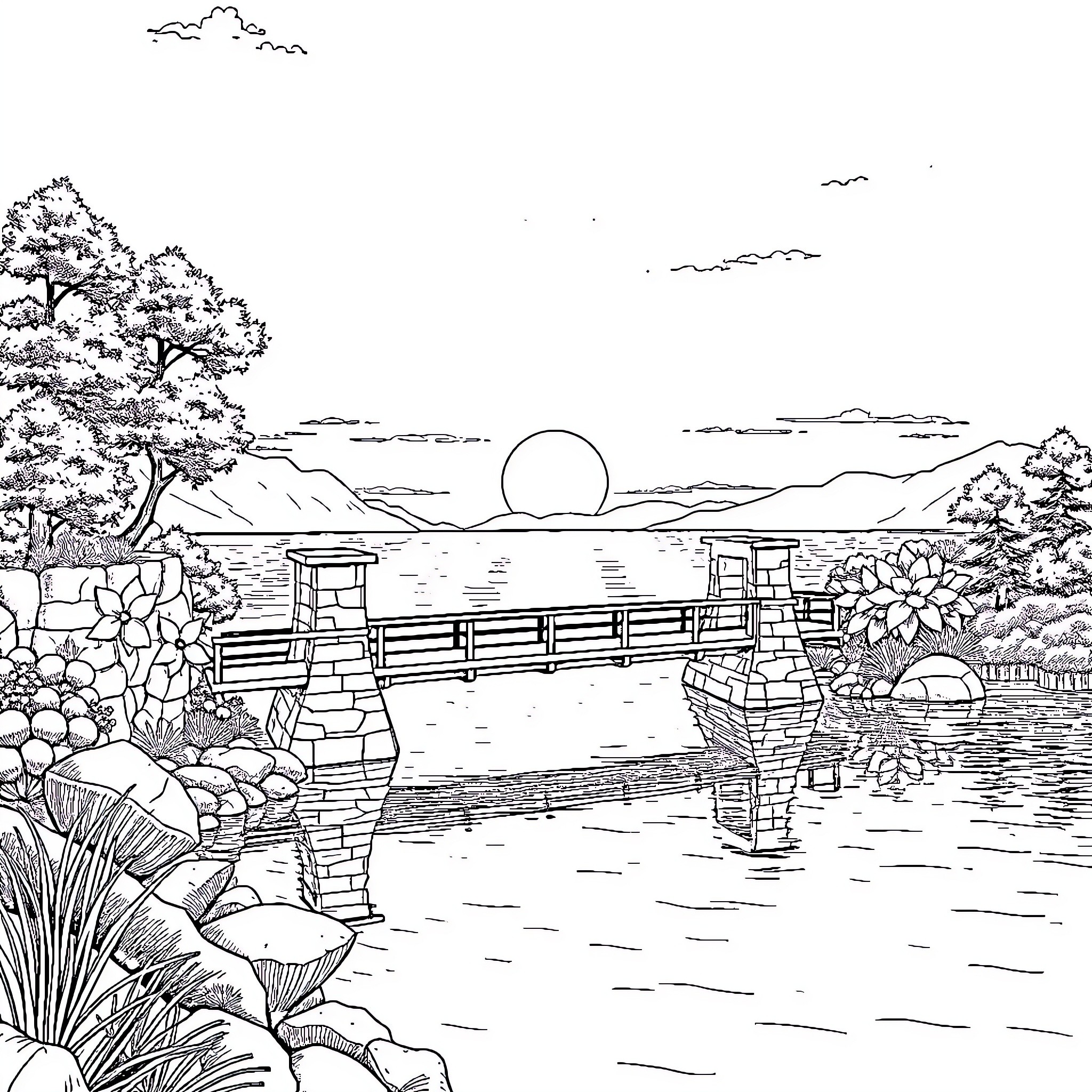 Best Bridge Coloring Pages (Free Printable PDF)