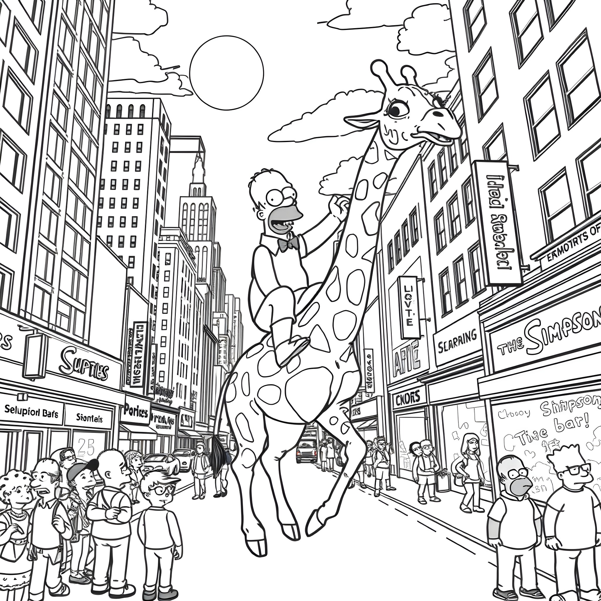 112 Best Homer Simpson Coloring Pages (Free Printable PDFs)