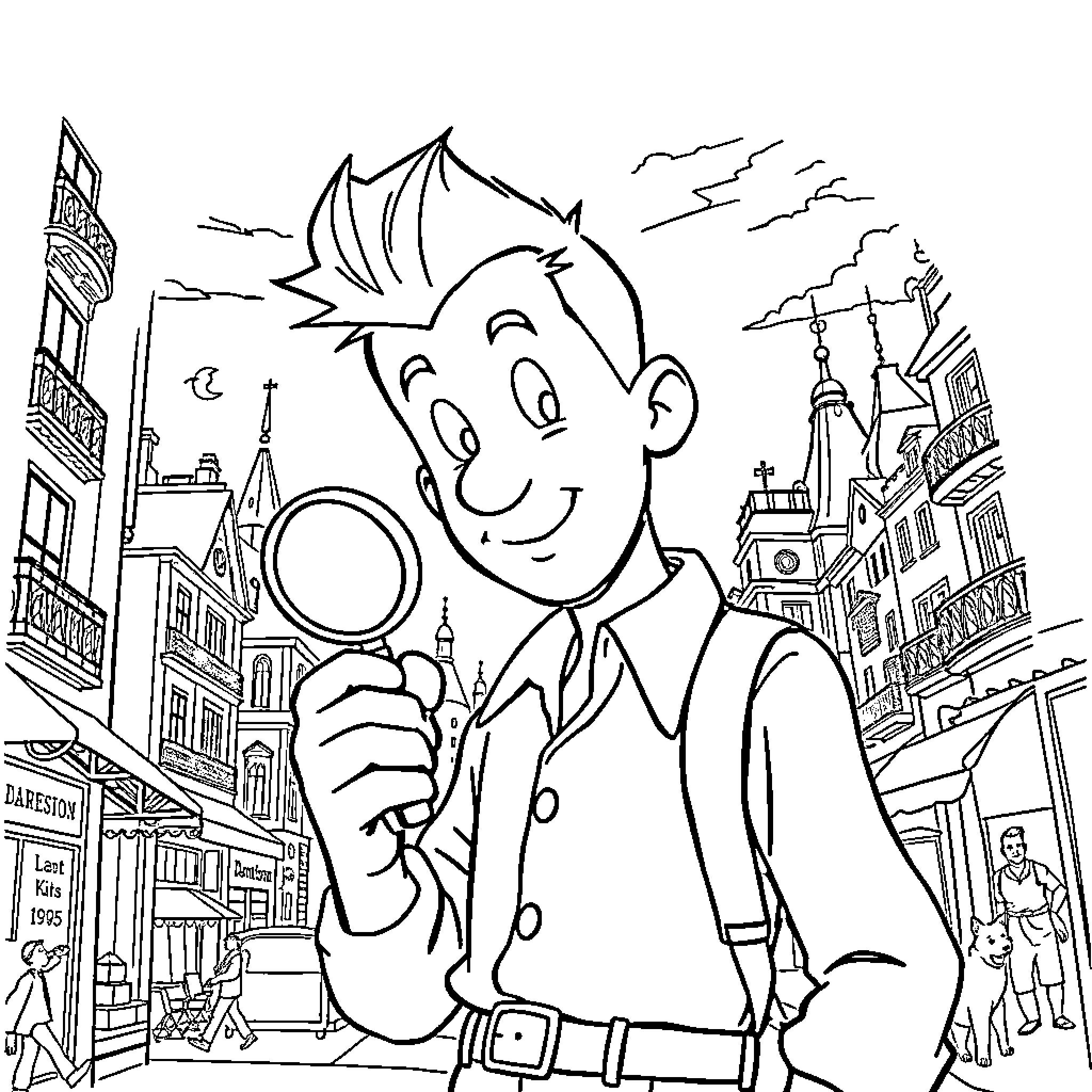 Best Tintin Coloring Pages (Free Printable PDF)
