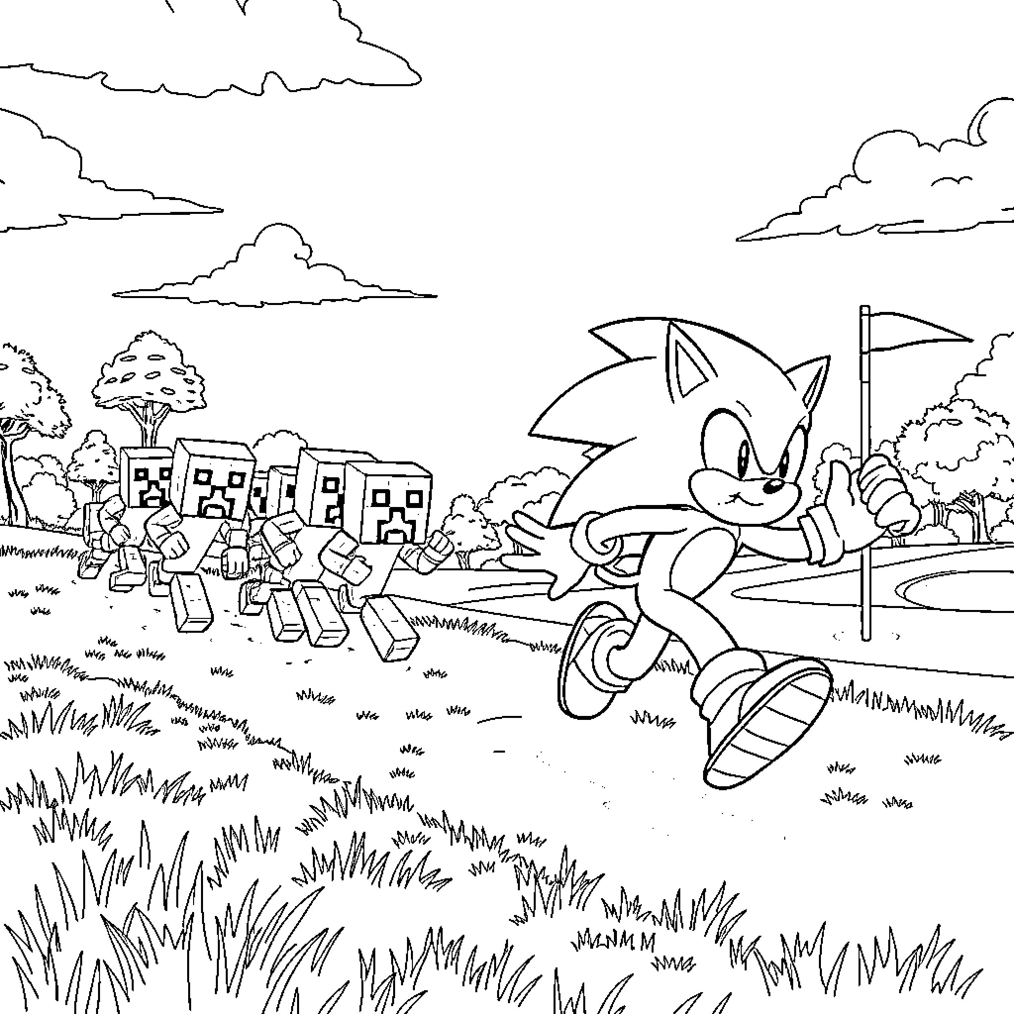 Best Creeper Coloring Pages (Free Printable PDF)