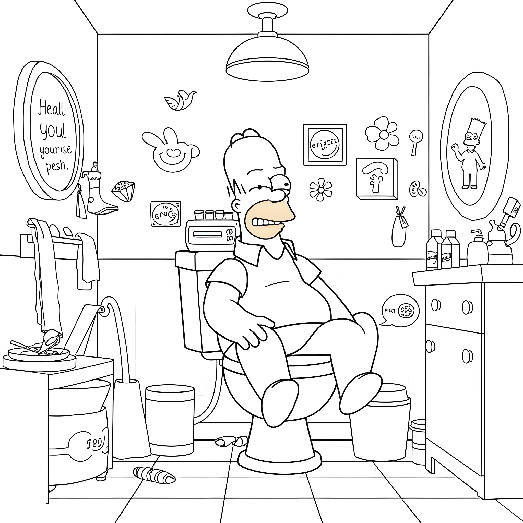 112 Best Homer Simpson Coloring Pages (Free Printable PDFs)