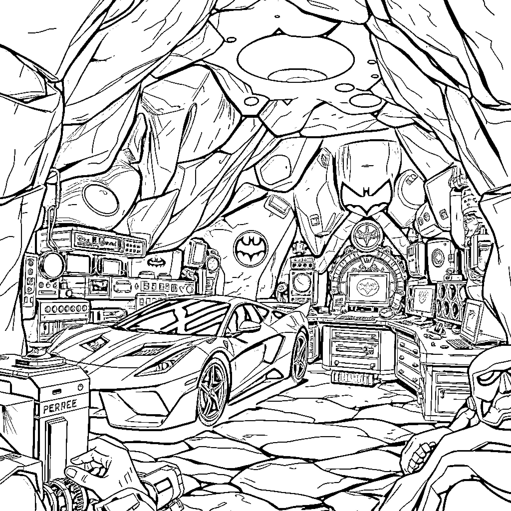 Best Batcave Coloring Pages (Free Printable PDF)