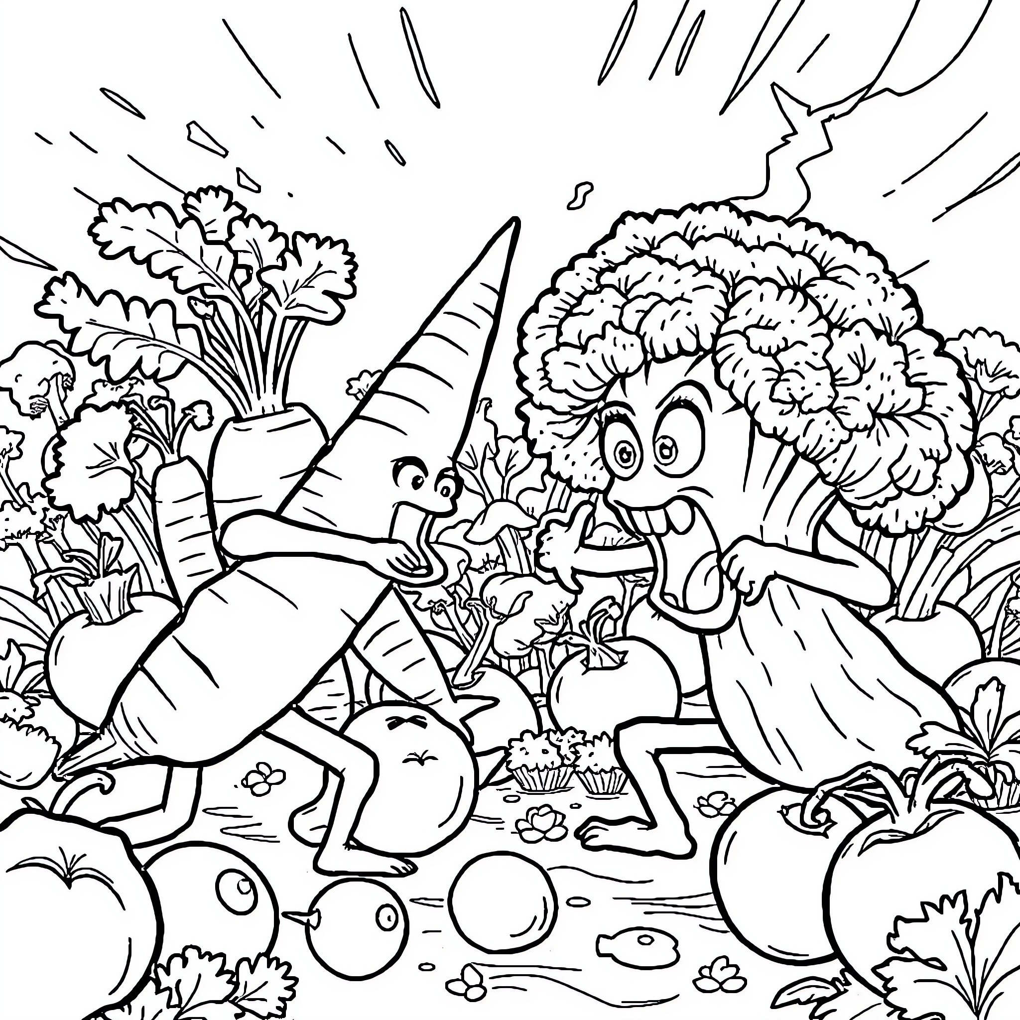 Best Vegetable Coloring Pages (Free Printable PDF)