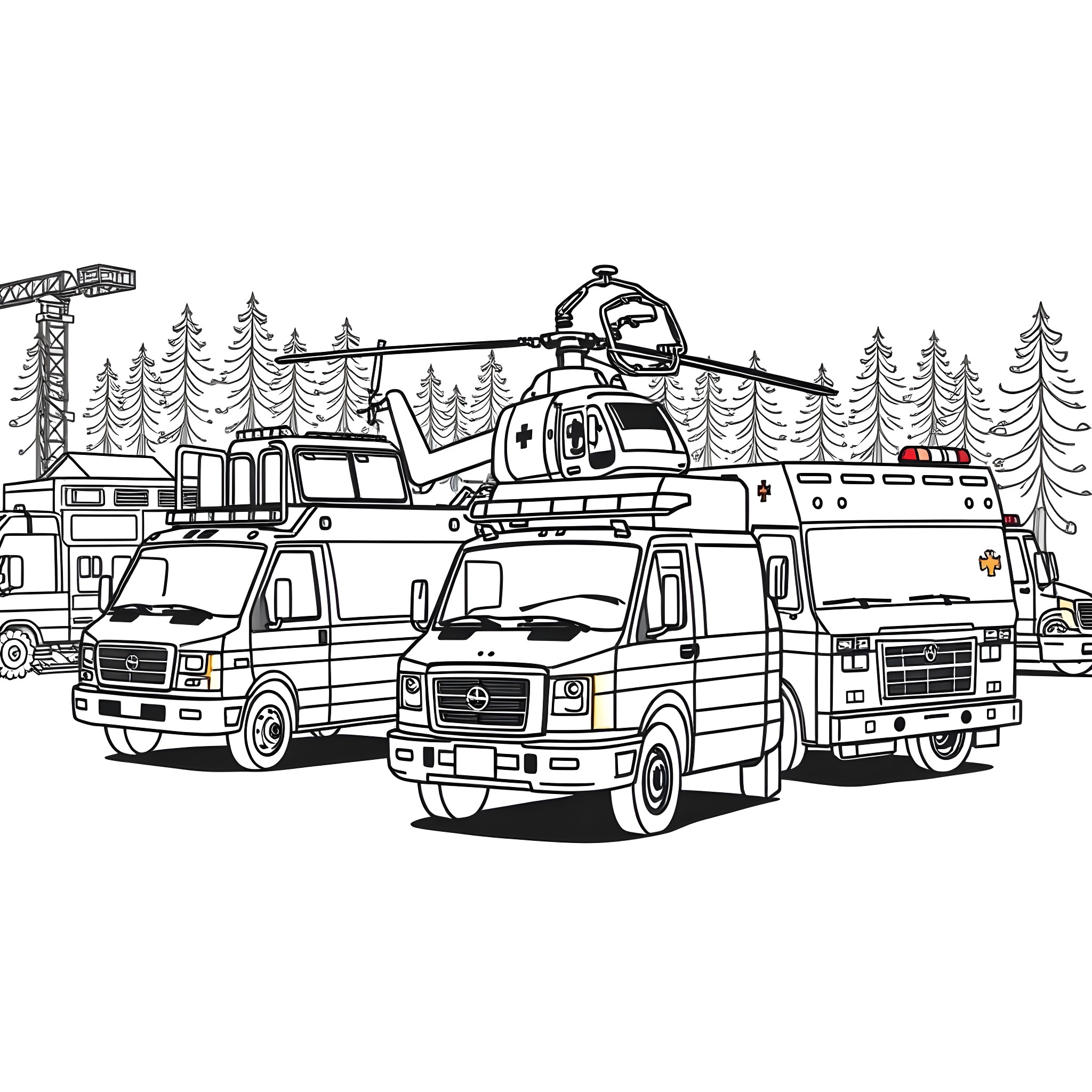 Best Emergency Vehicle Coloring Pages (Free Printable PDF)