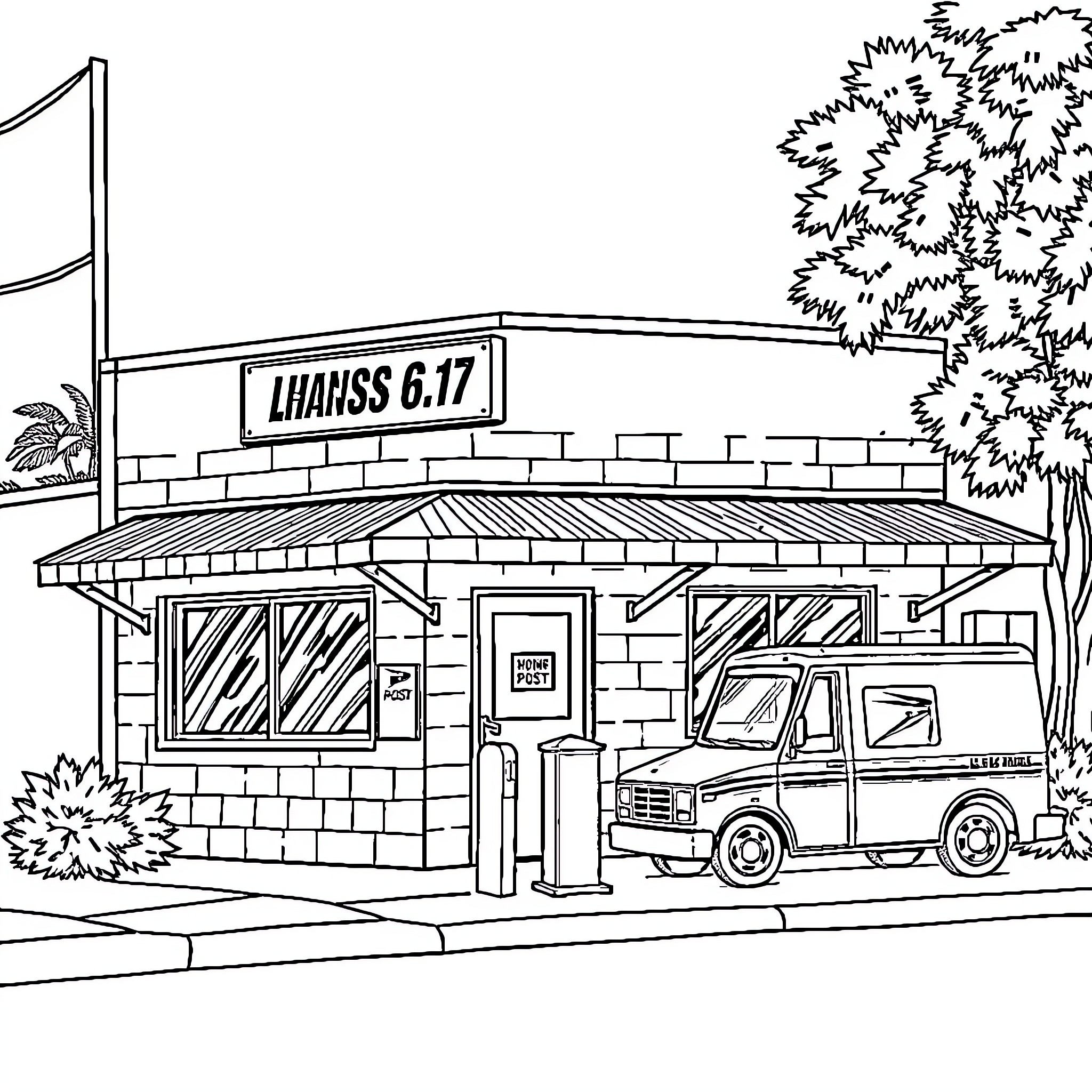 Best Post Office Coloring Pages (Free Printable PDF)