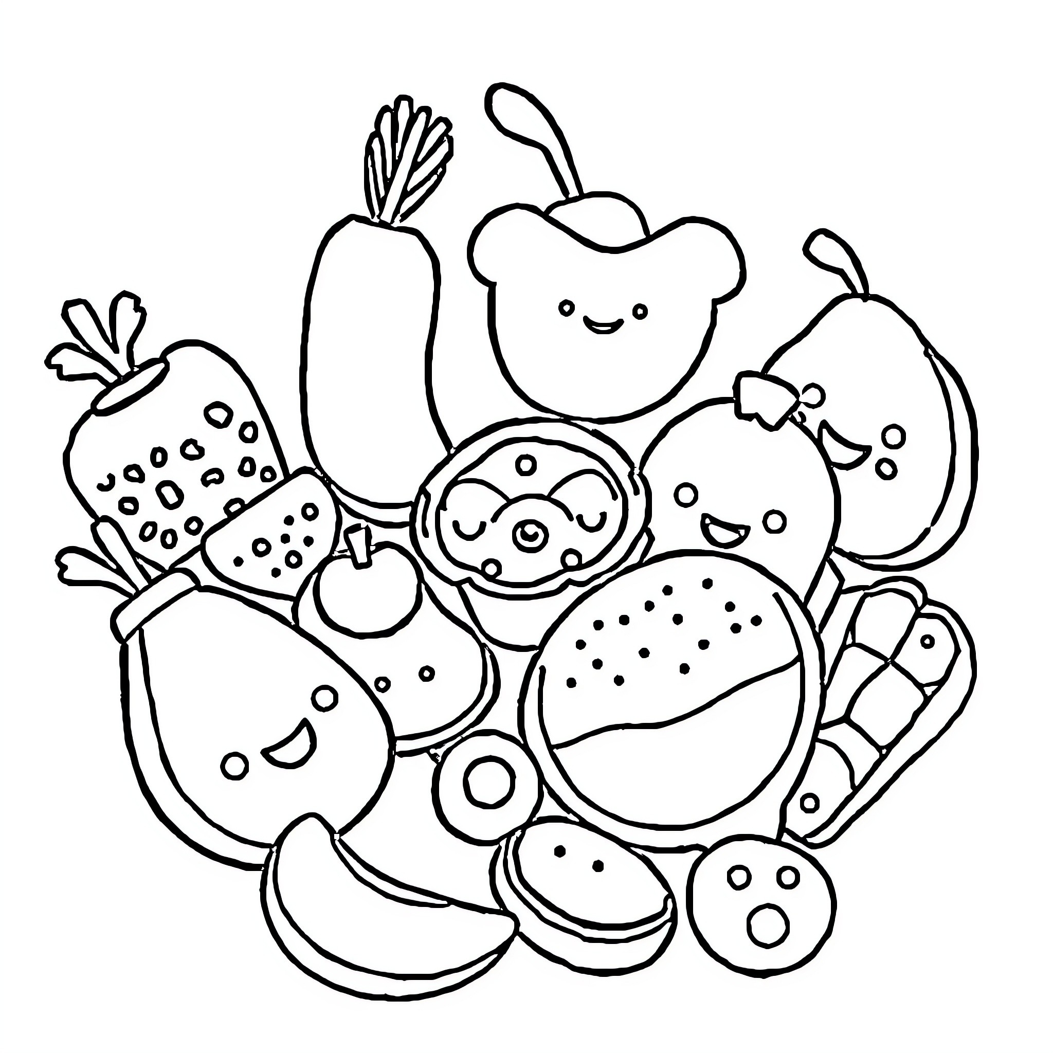 Best Food Coloring Pages (Free Printable PDF)