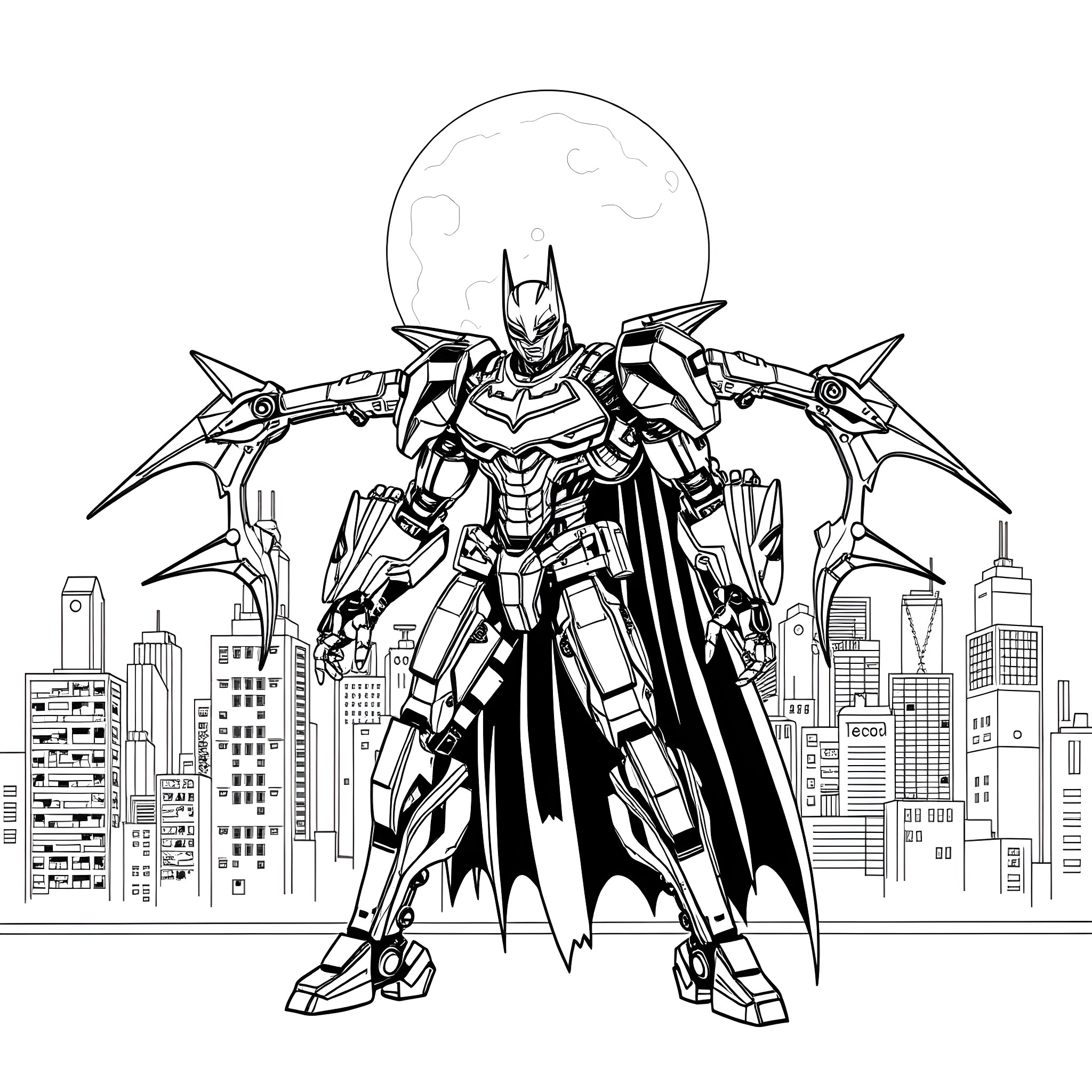 21 Best Mecha Batman Coloring Pages (Free Printable PDFs)