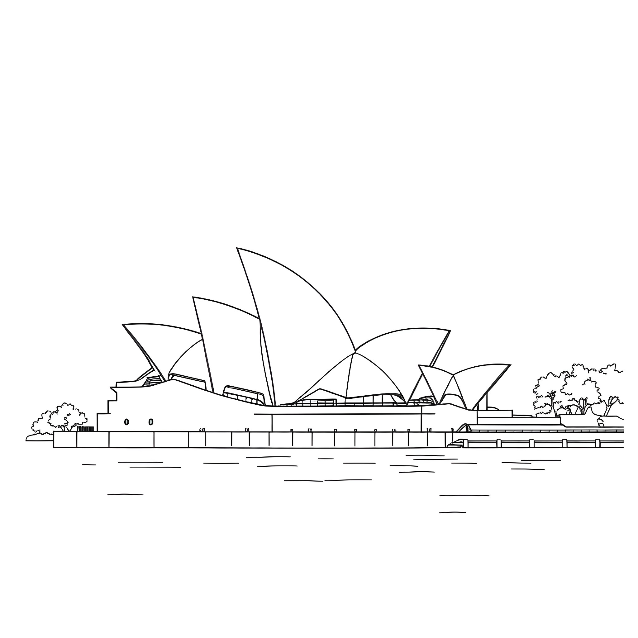Best Sydney Opera House Coloring Pages (Free Printable PDF)