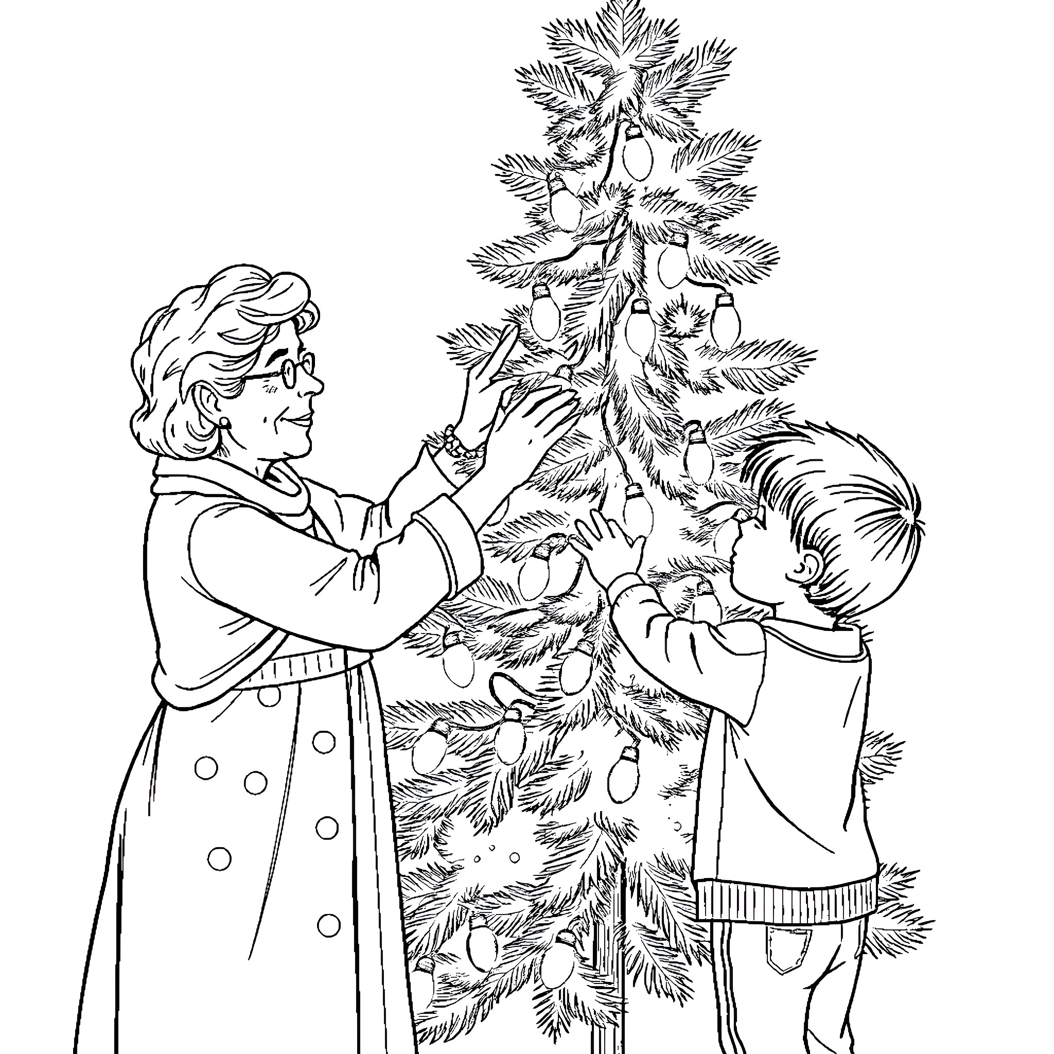 Best Christmas Tree Coloring Pages (Free Printable PDF)
