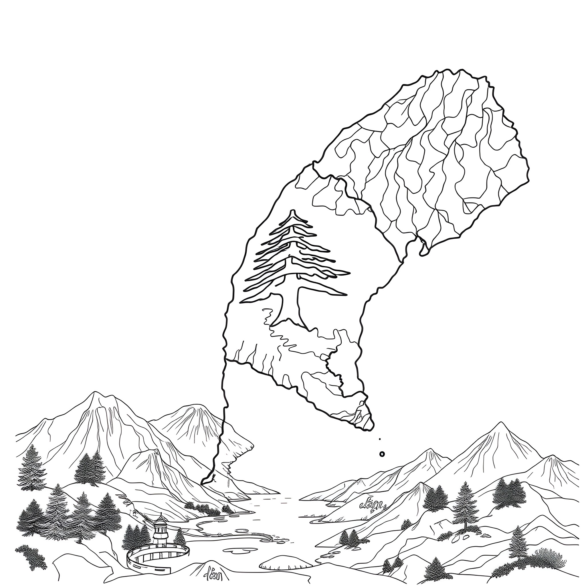 1 Best Lebanon Coloring Pages (Free Printable PDFs)