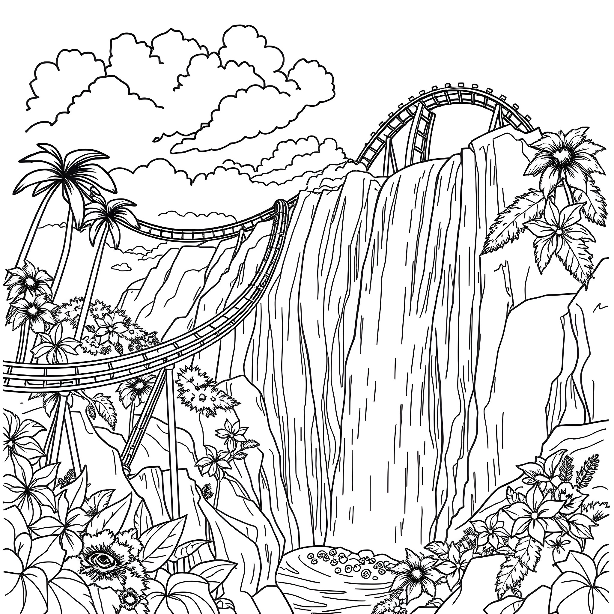 Best Roller Coaster Coloring Pages (Free Printable PDF)