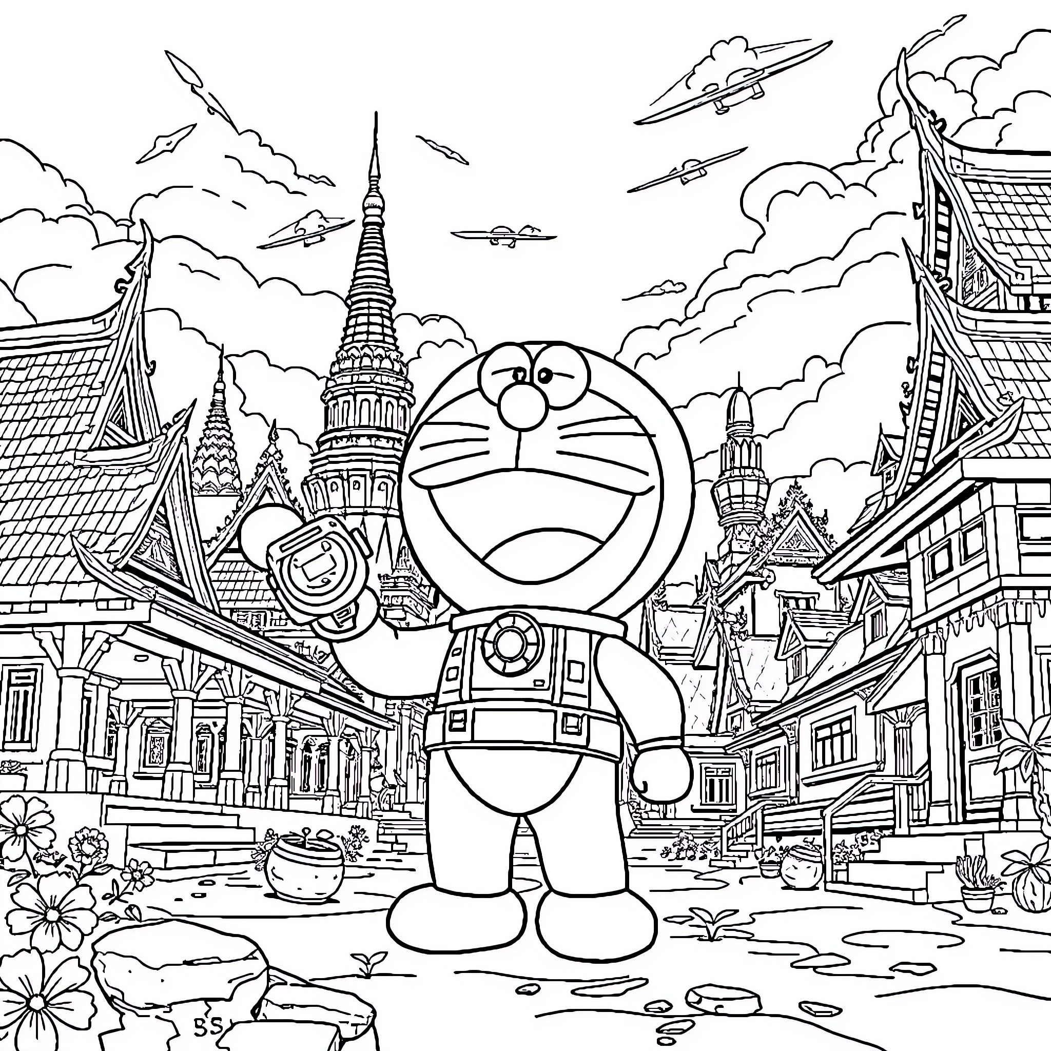 Best Doraemon Coloring Pages (Free Printable PDF)