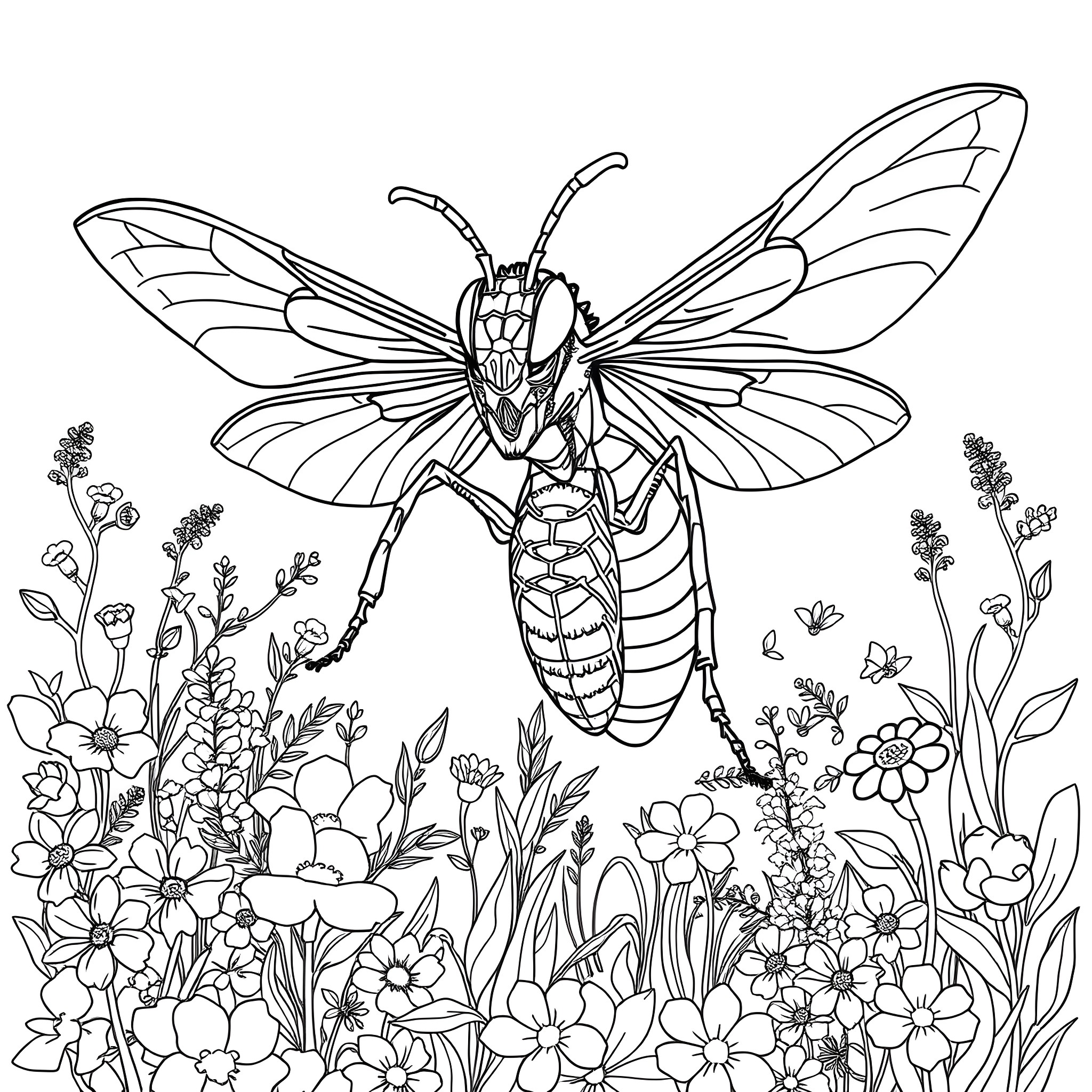 22 Best Wasp Coloring Pages (Free Printable PDFs)