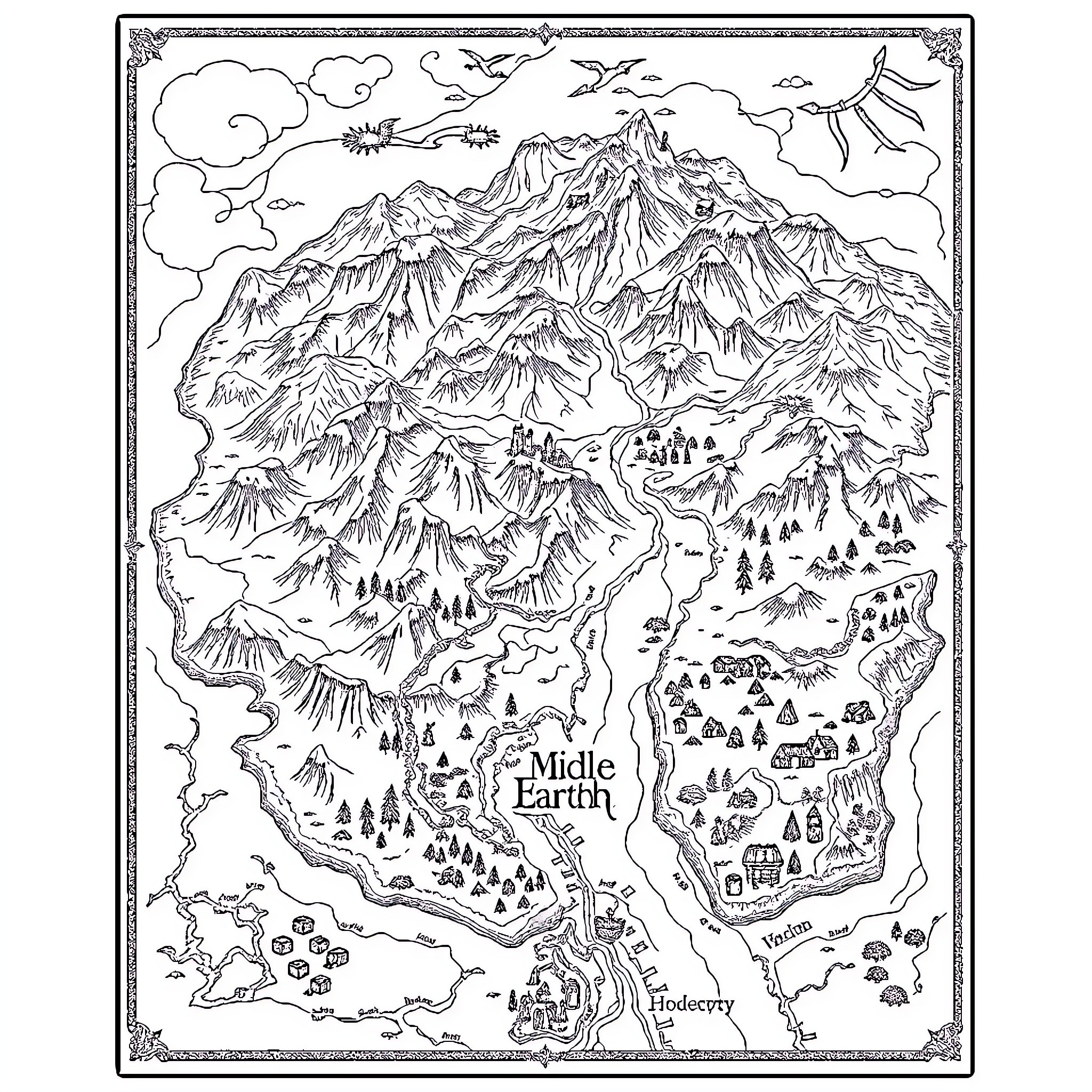 Best Map Coloring Pages (Free Printable PDF)