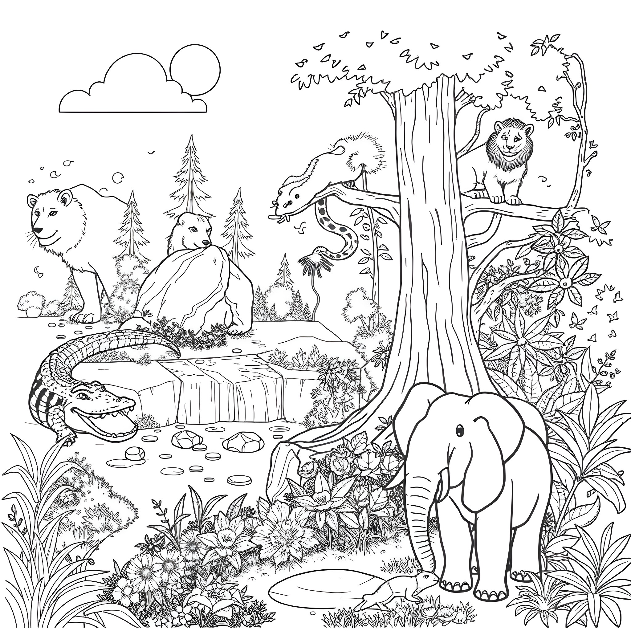 138 Best Animal Coloring Pages (Free Printable PDFs)