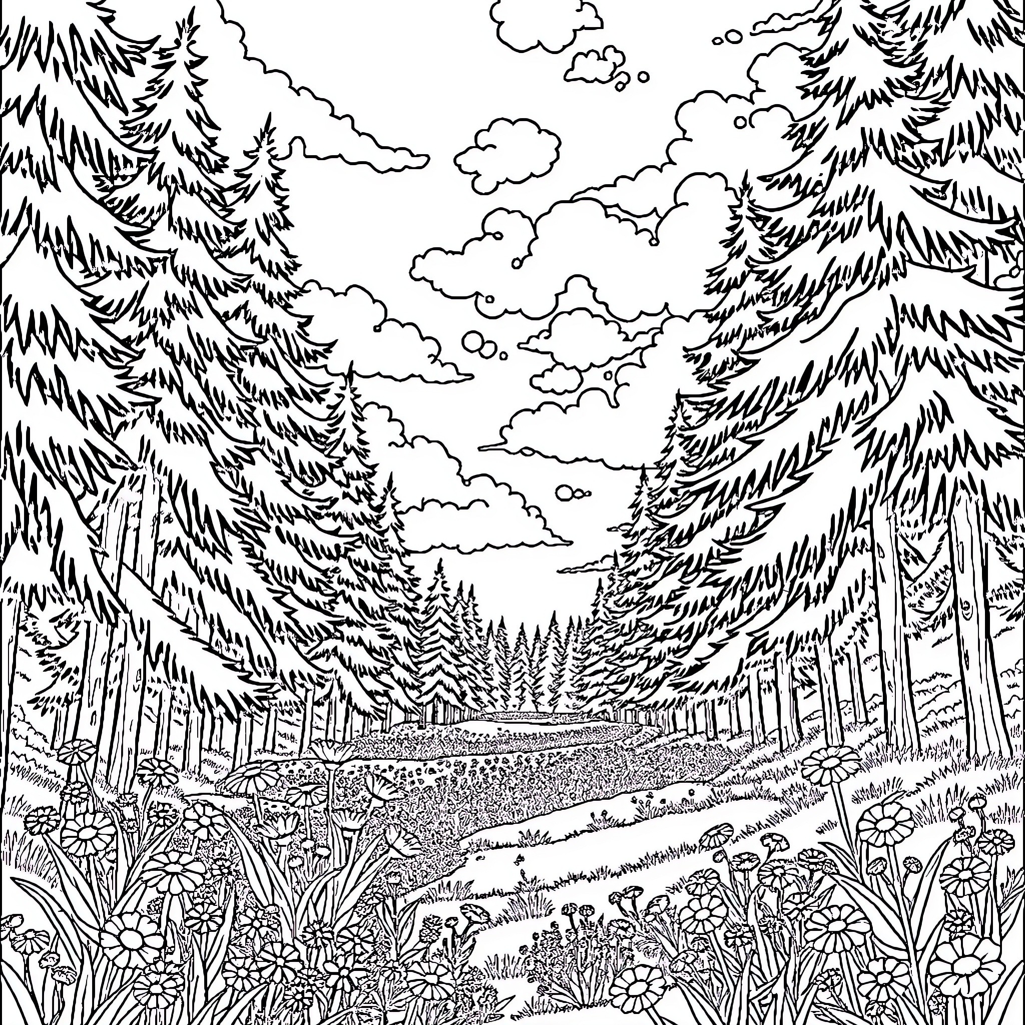 Best Nature Coloring Pages (Free Printable PDF)