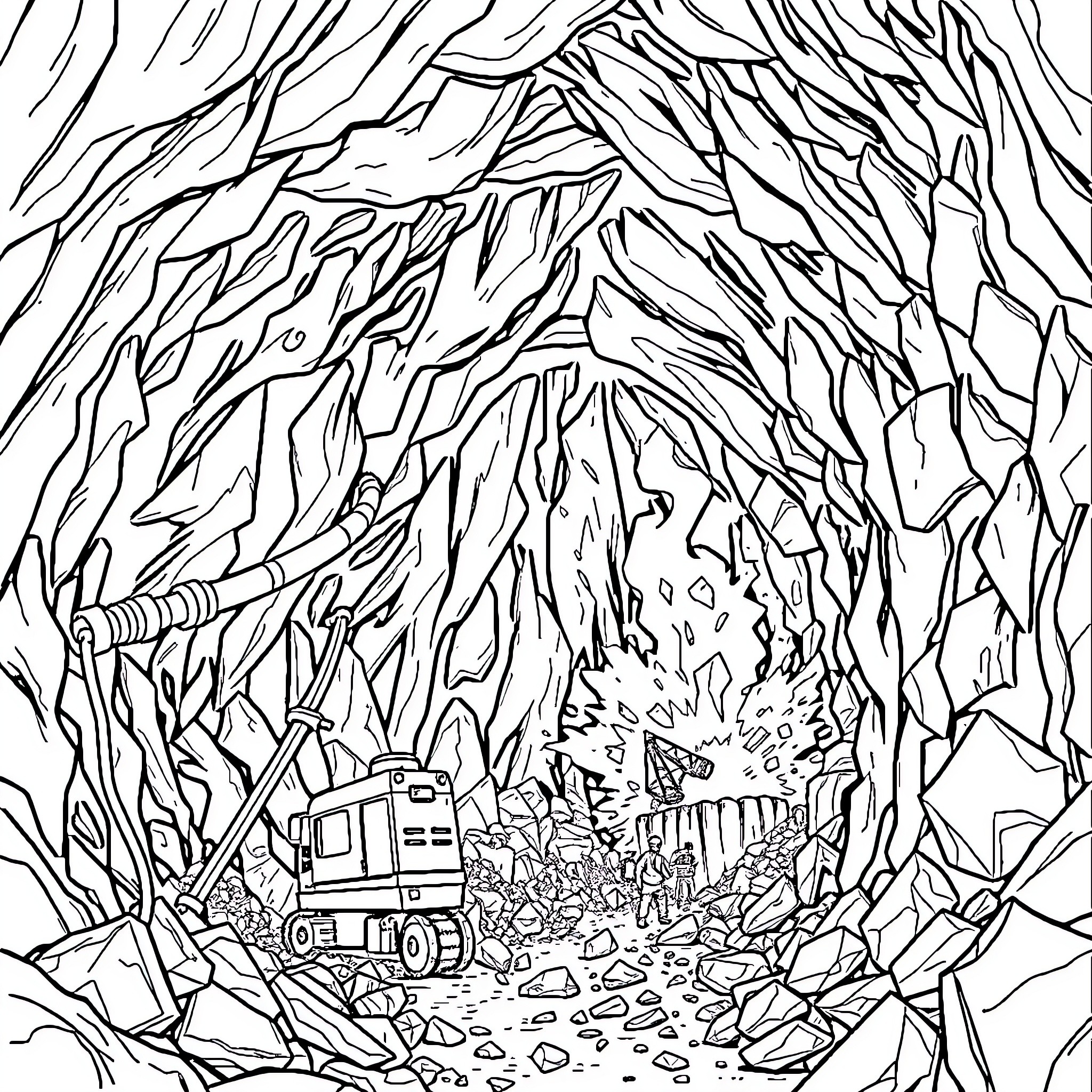 Best Mining Coloring Pages (Free Printable PDF)