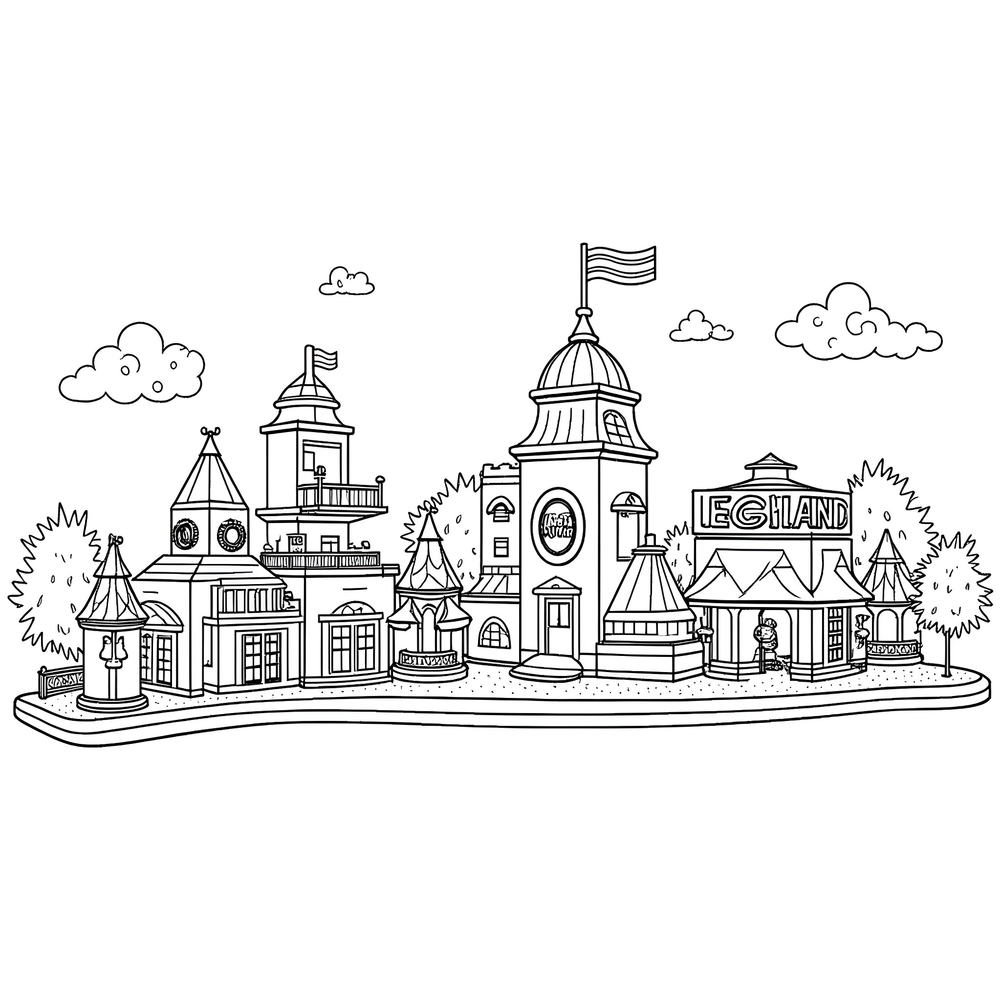 1 Best Legoland Coloring Pages (Free Printable PDFs)