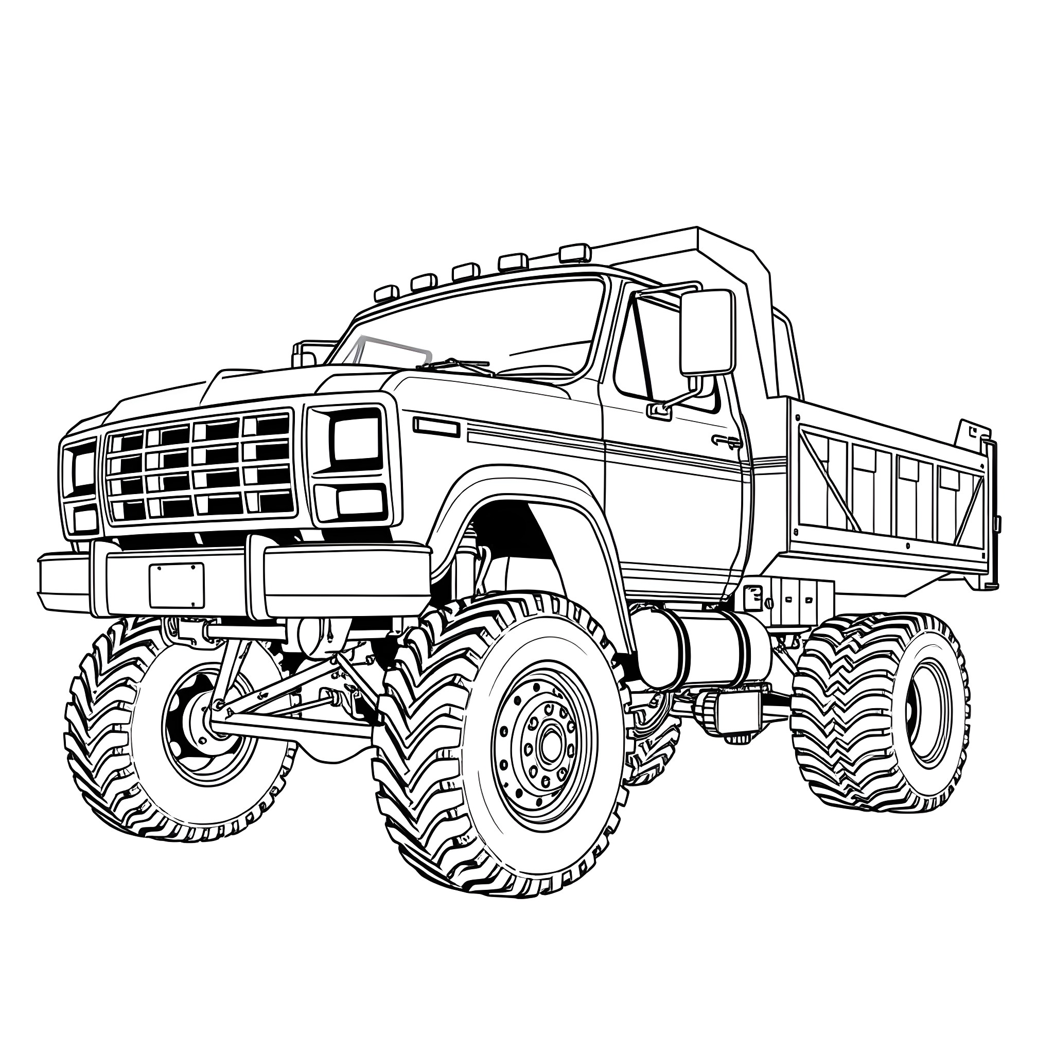 Best Ford Dually Dump Coloring Pages (Free Printable PDF)