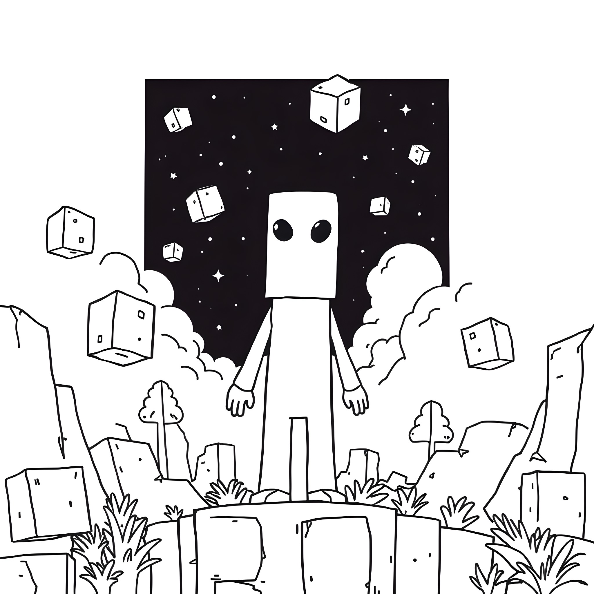Best Enderman Coloring Pages (Free Printable PDF)