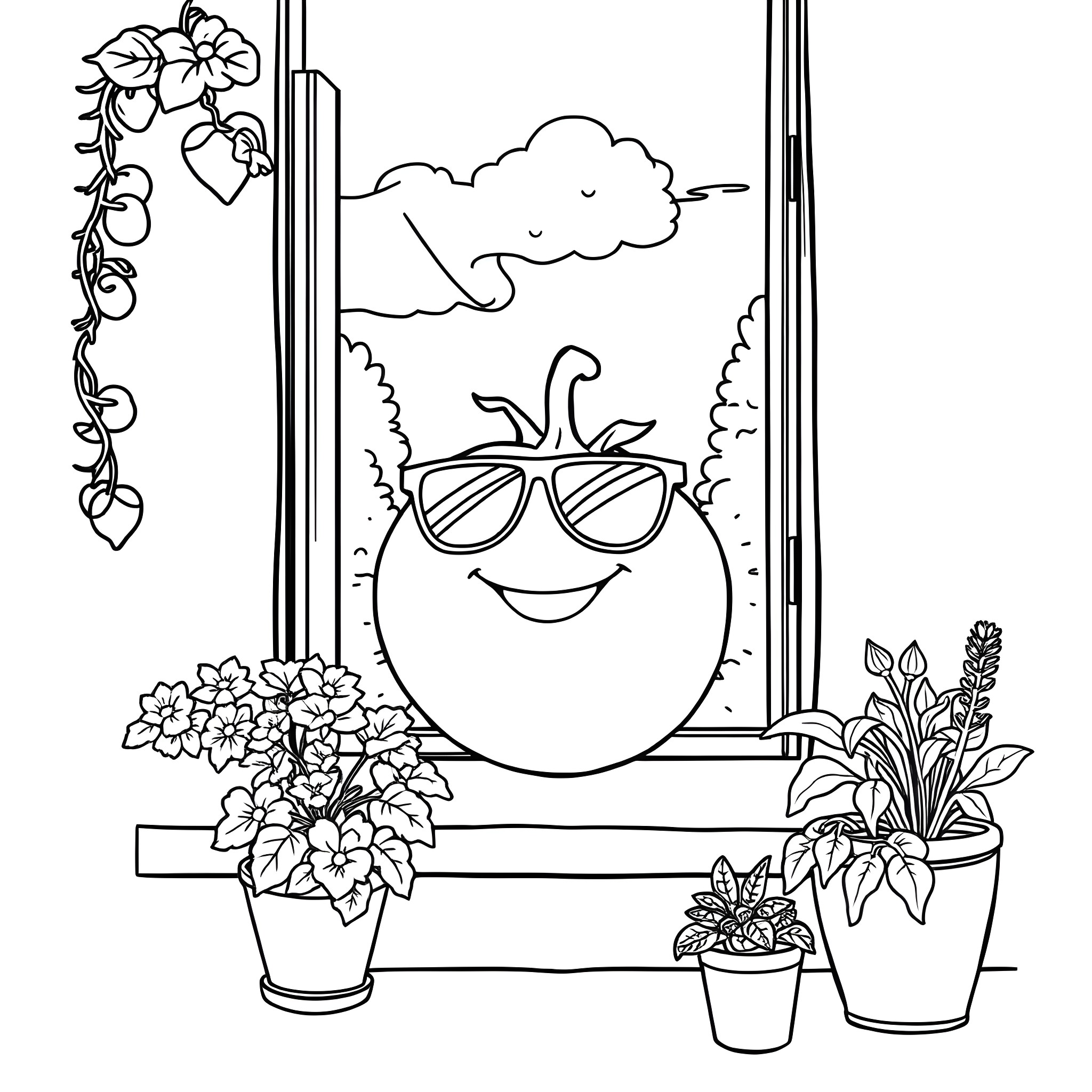 Best Tomato Coloring Pages (Free Printable PDF)