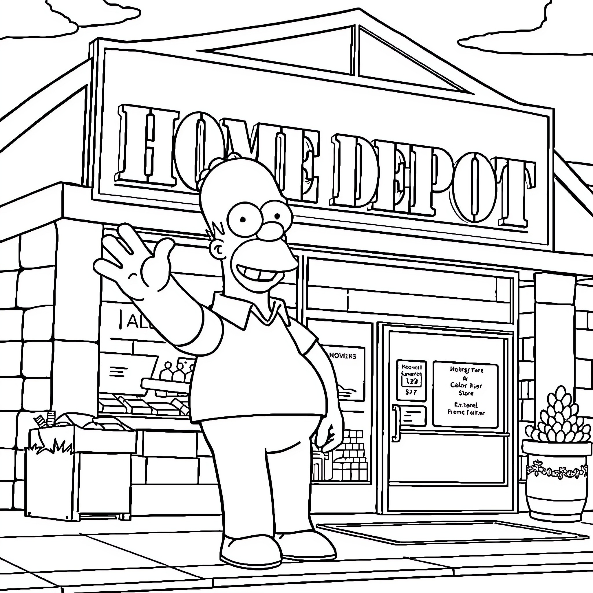 Best Homer Coloring Pages (Free Printable PDF)